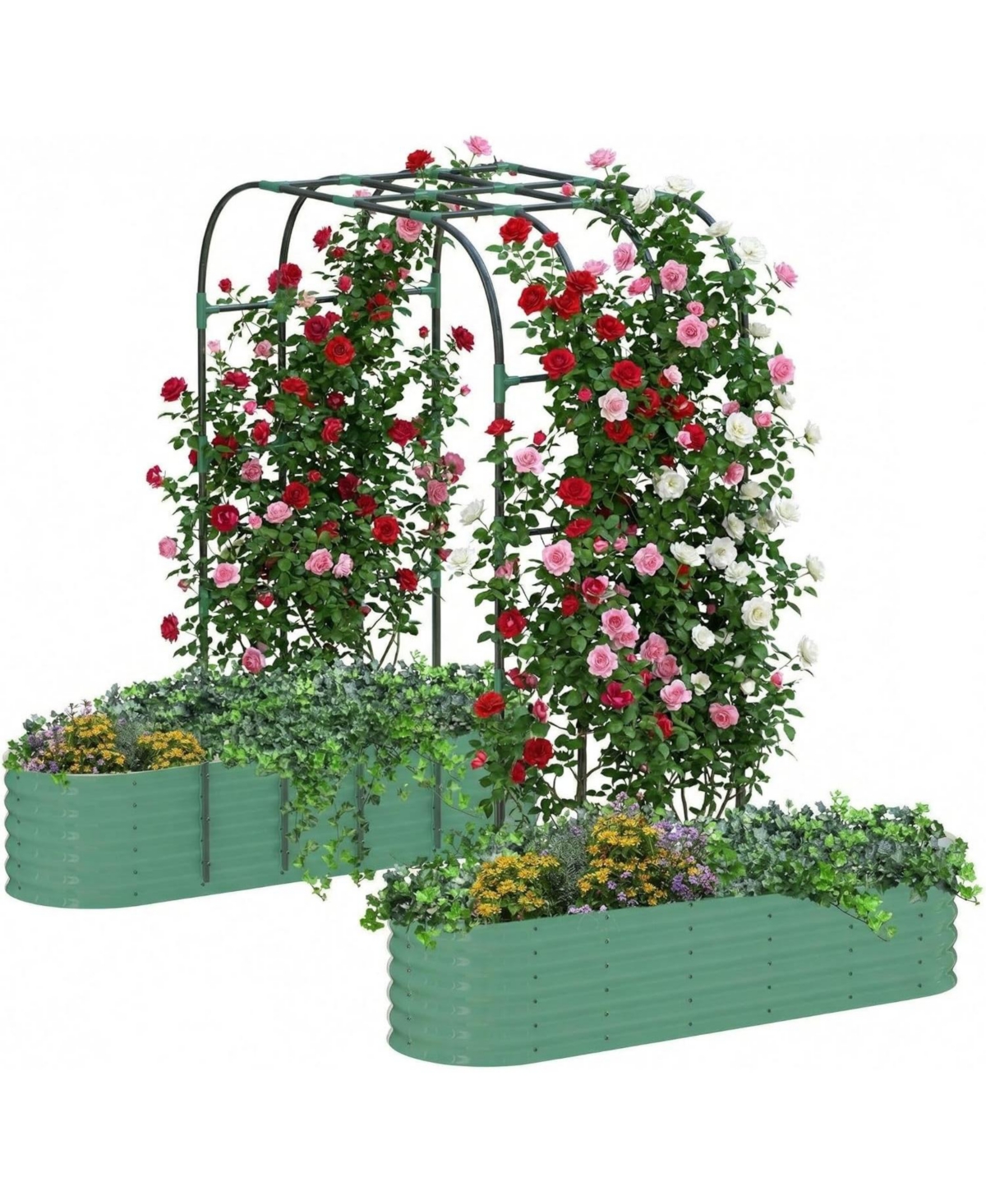 Click here for Xo 96 Raised Garden Bed with Arch Trellis  Expanda... prices