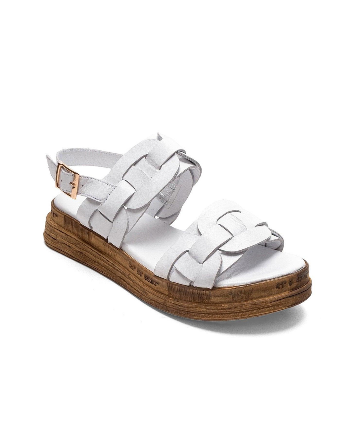 Click here for Forever & Always Shoes Womens Elvoro Leather Sanda... prices