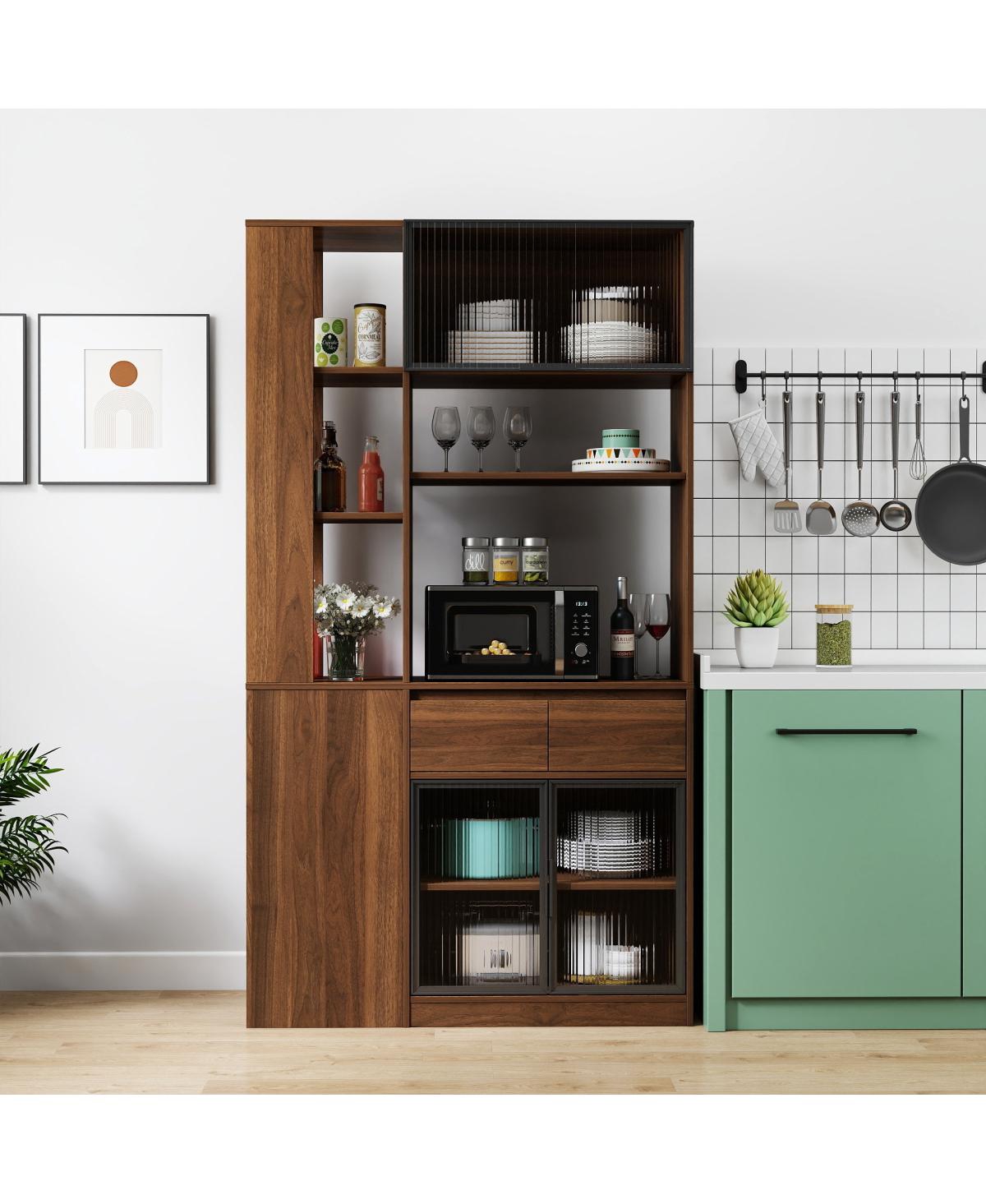 Click here for Streamdale Furniture Tall Storage Cabinet with Mul... prices