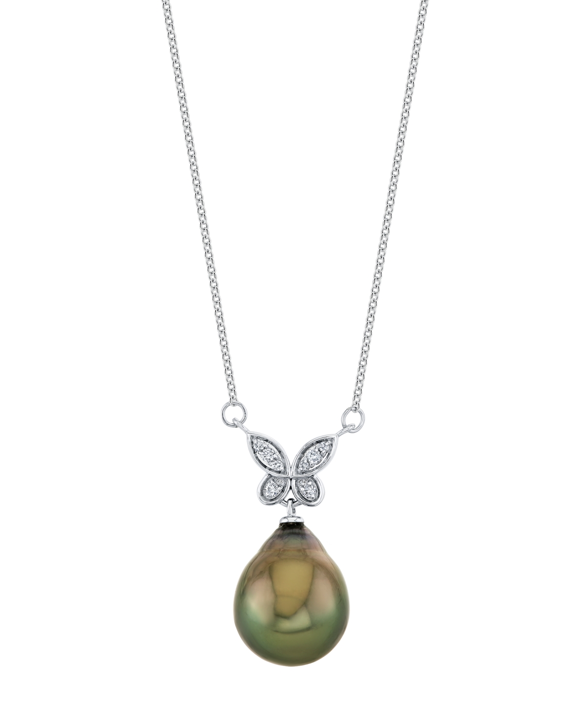 Click here for Macys Cultured Tahitian Pearl (11mm) & Diamond Acc... prices
