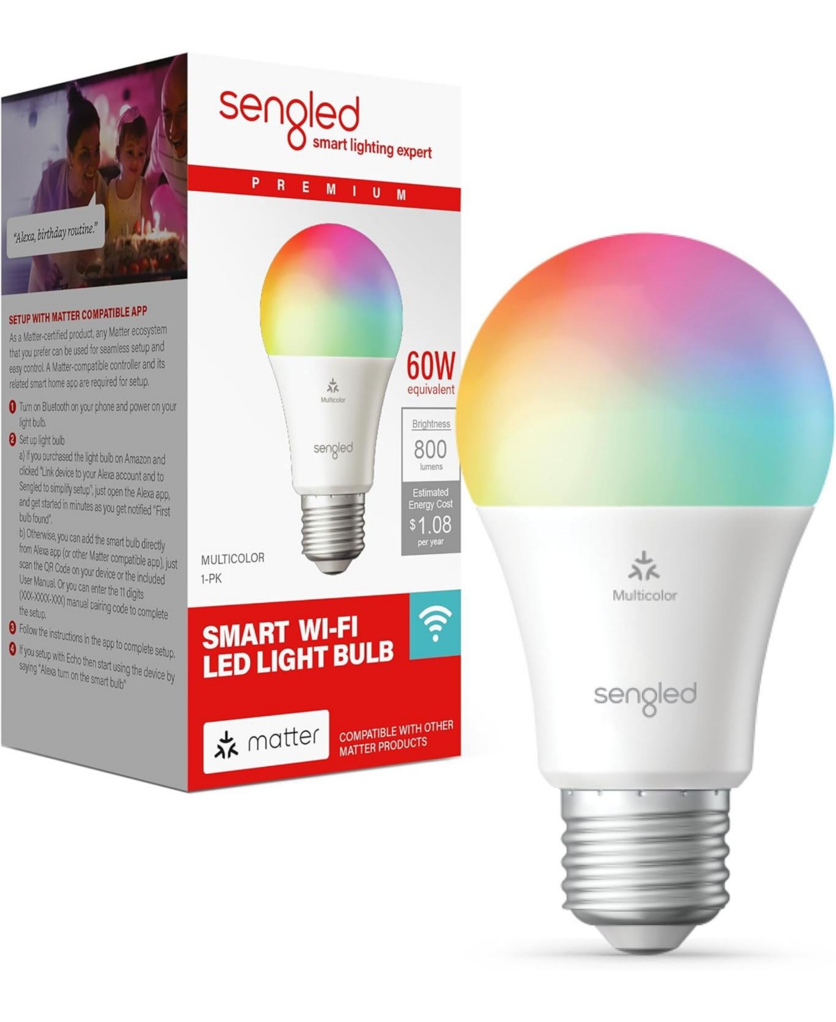 Click here for Sengled Led Smart Light Bulb (A19)  Matter-Enabled prices