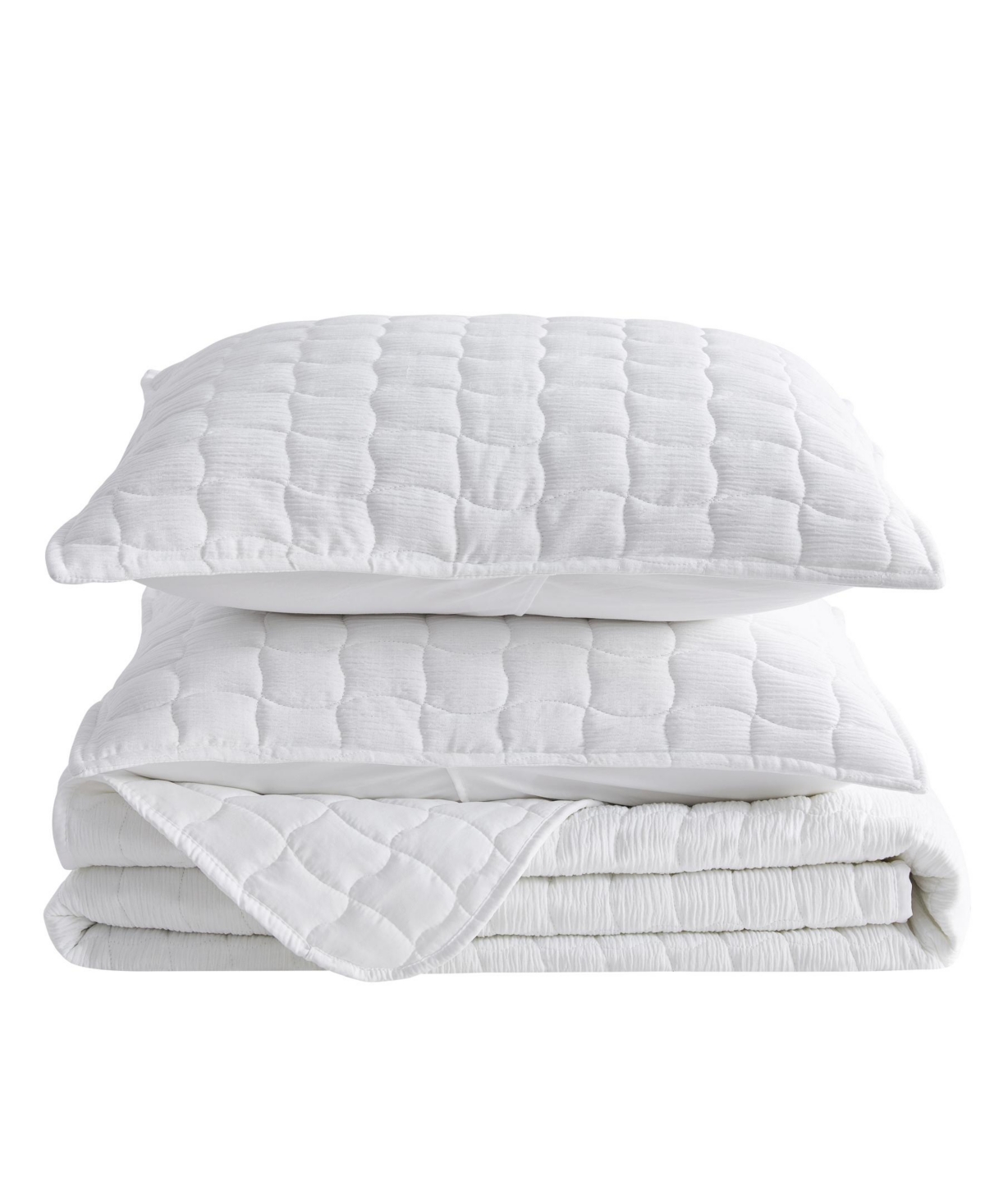 Click here for Linery & Co. Gauze-Like Wave Stitched Quilt Set Wi... prices