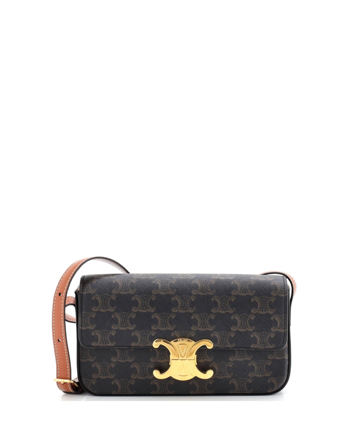 Click here for Pre-Owned Celine Triomphe East-West Shoulder Bag T... prices