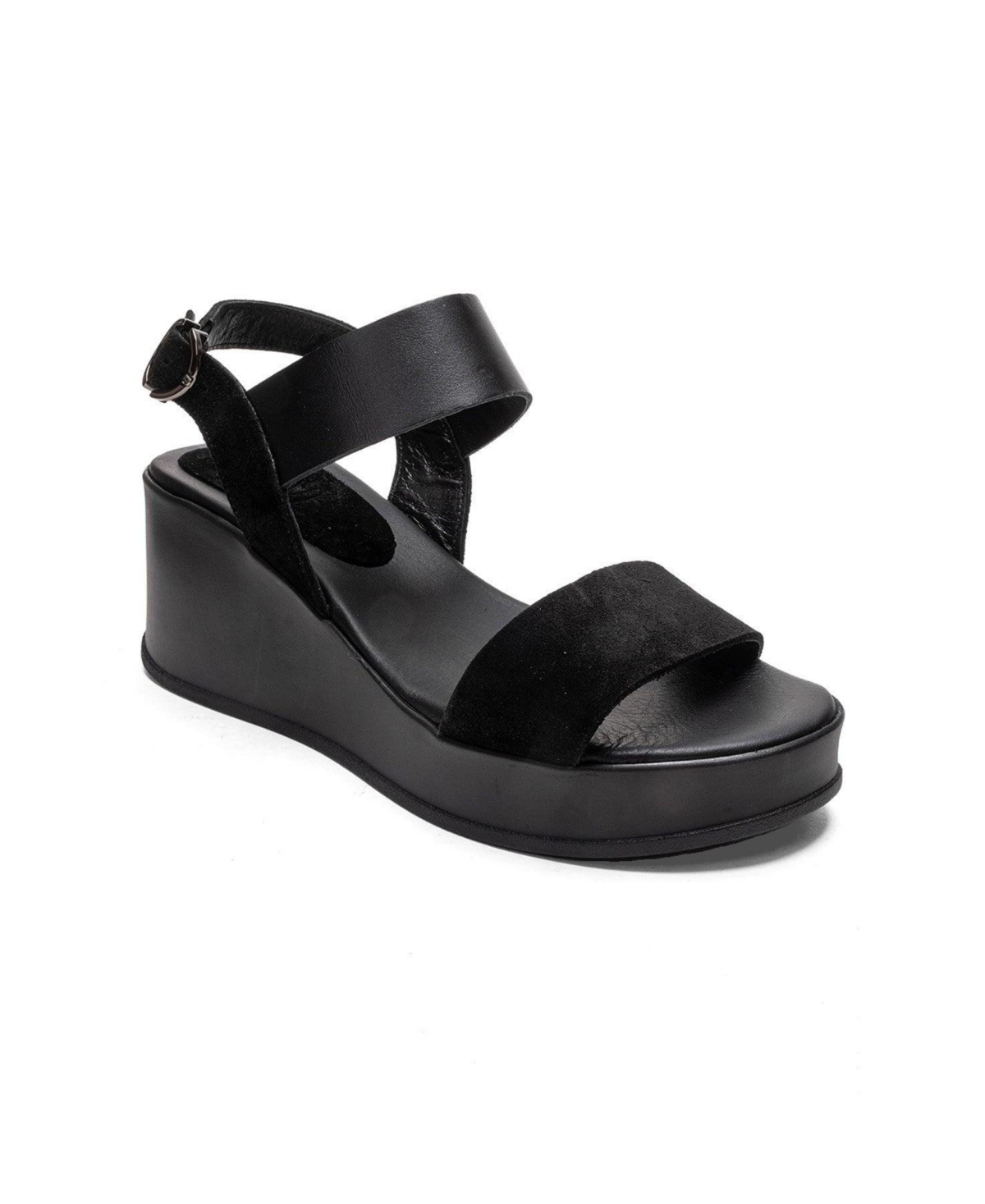 Click here for Forever and Always Shoes Lolanthe Leather Wedge Sa... prices
