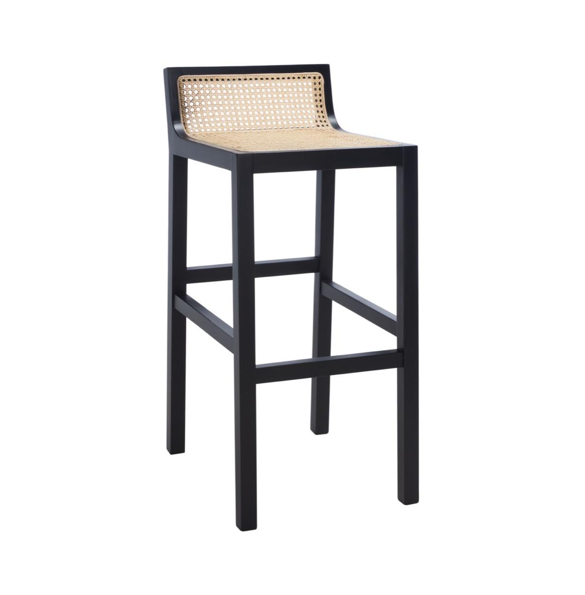 Click here for Safavieh Saito Low Back Cane Bar Stool - Brown prices