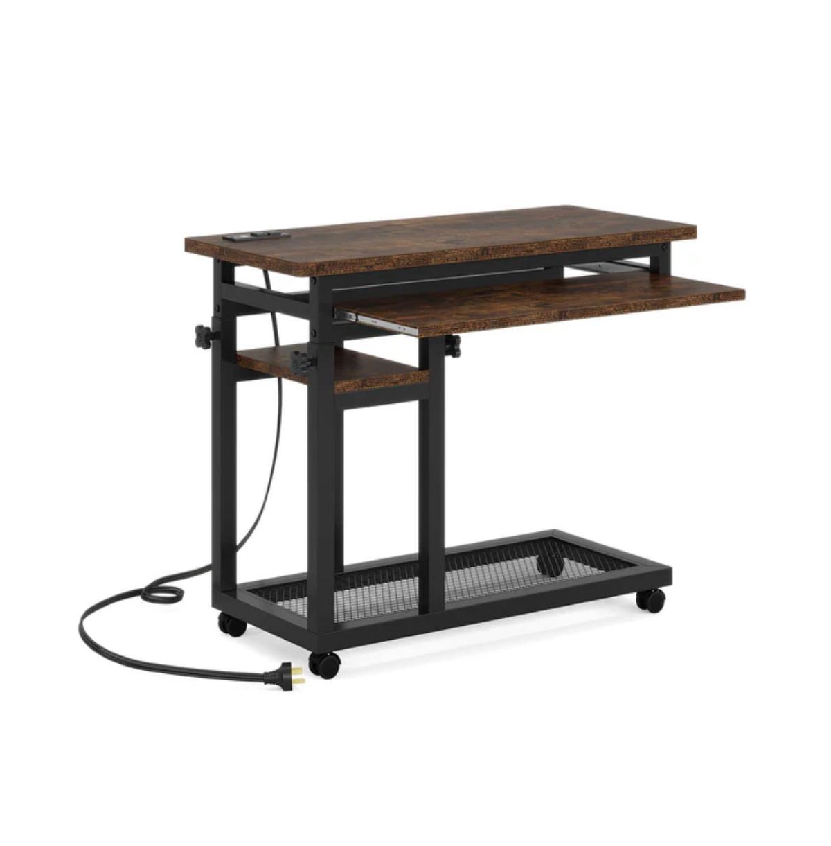 Click here for Slickblue Mobile C Table with Power Outlet for Sof... prices