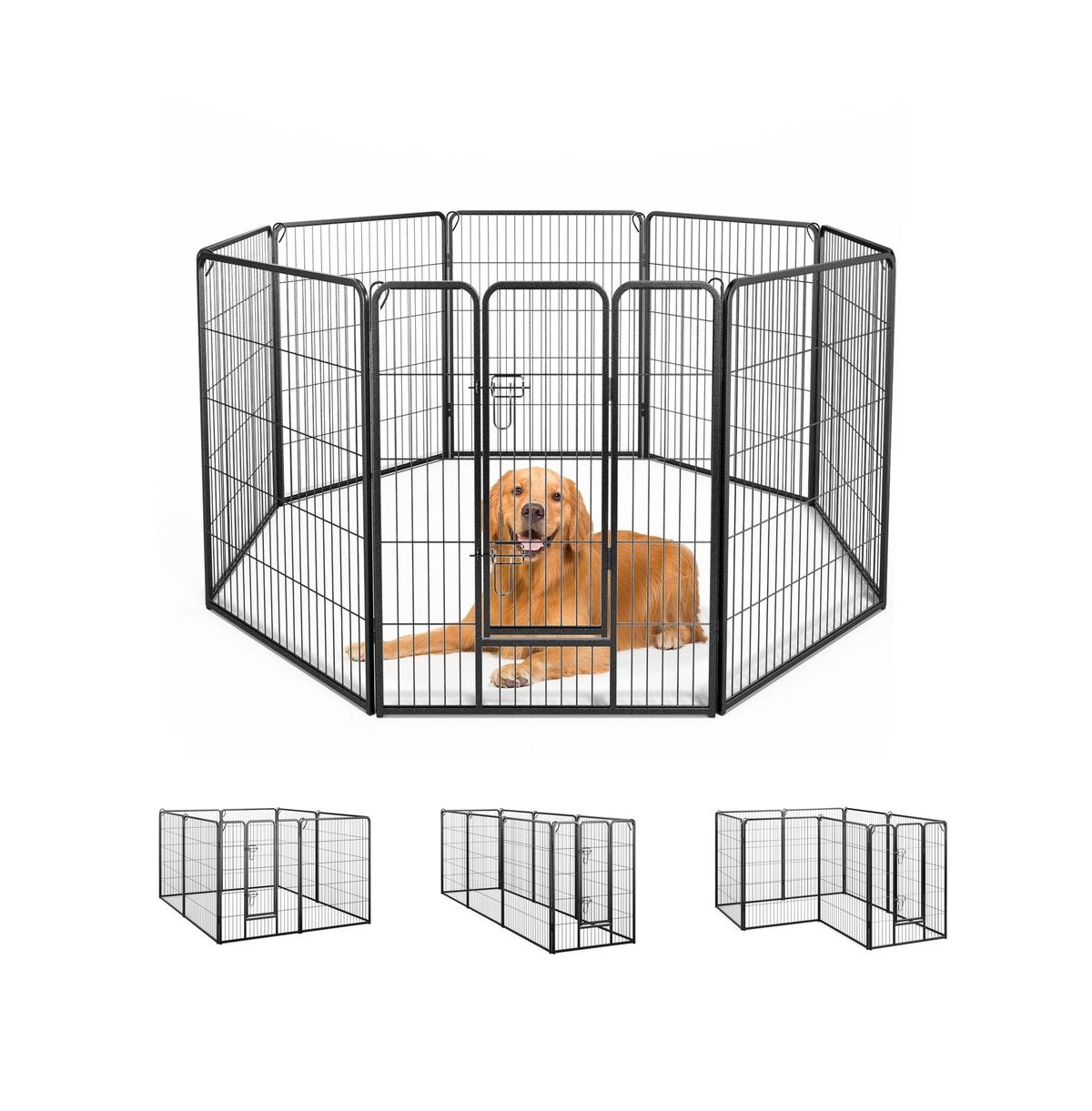Click here for Ruie 8 Panel Adjustable Metal Pet Playpen Fence fo... prices