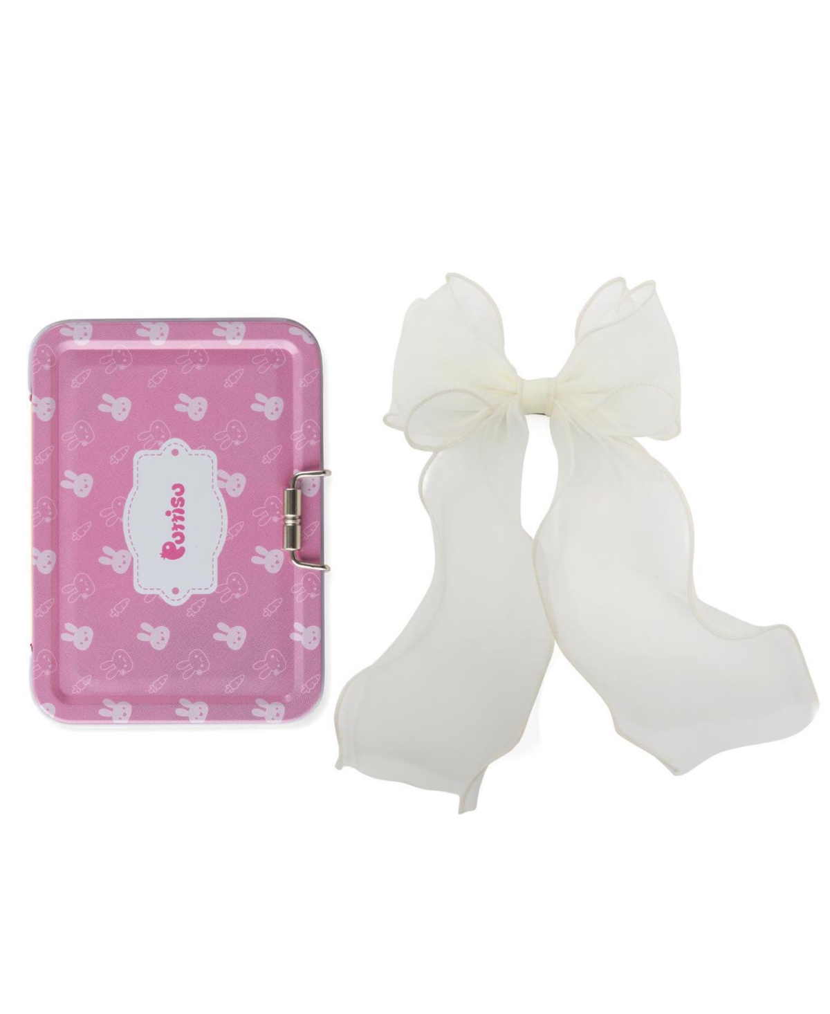 Click here for Puttisu Girls Organza Large Bow Clip Gift Set with... prices