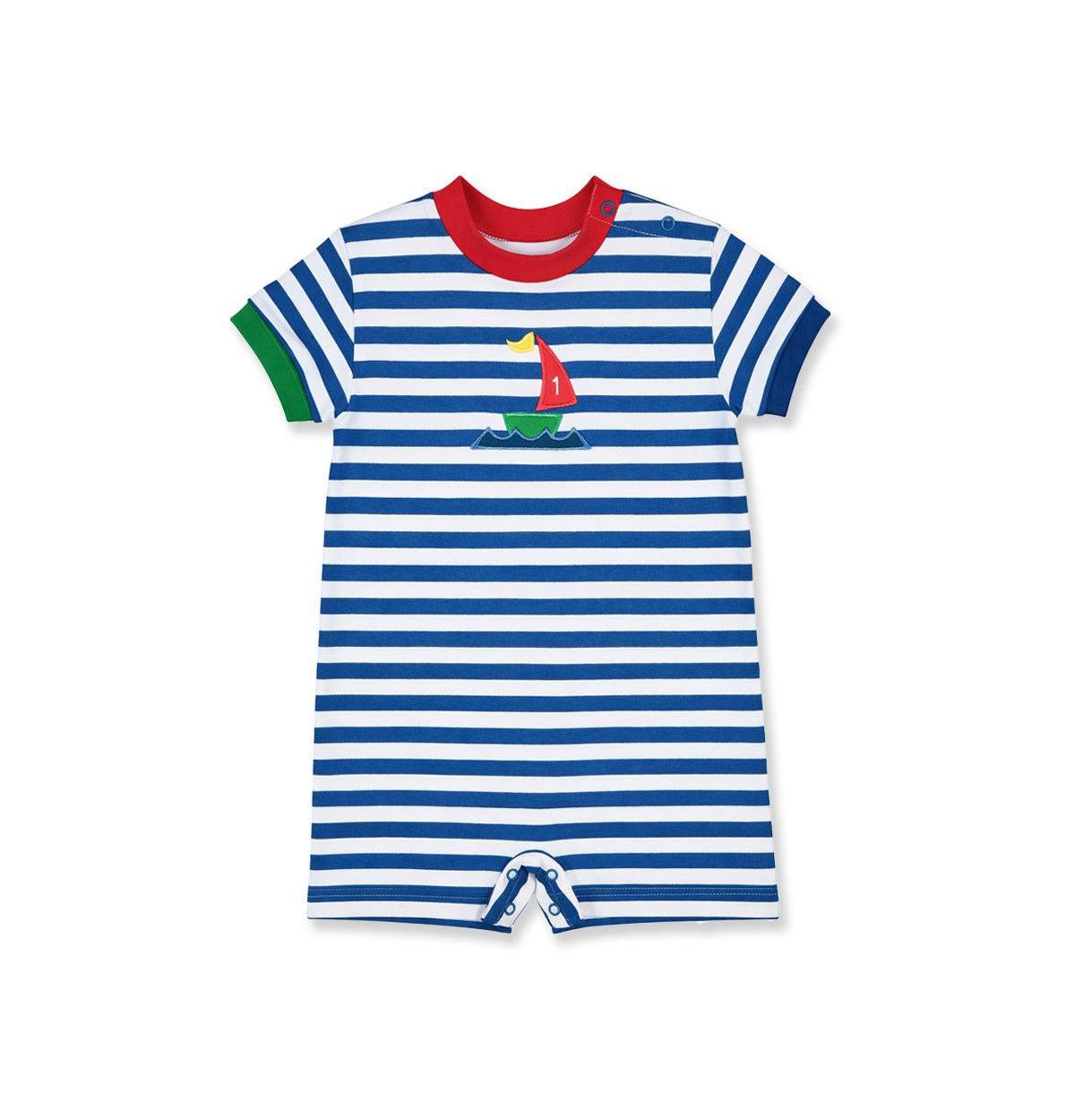 Click here for Florence Eiseman Baby Boy Stripe Knit Shortall Wit... prices