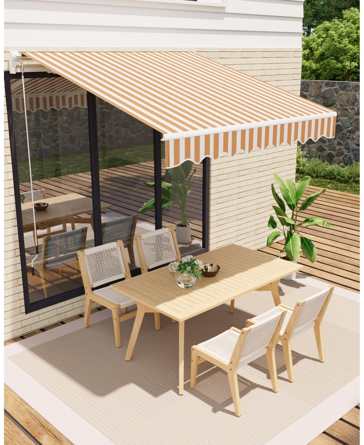 Click here for GarveeLife Manual Retractable Aluminum Awning â... prices