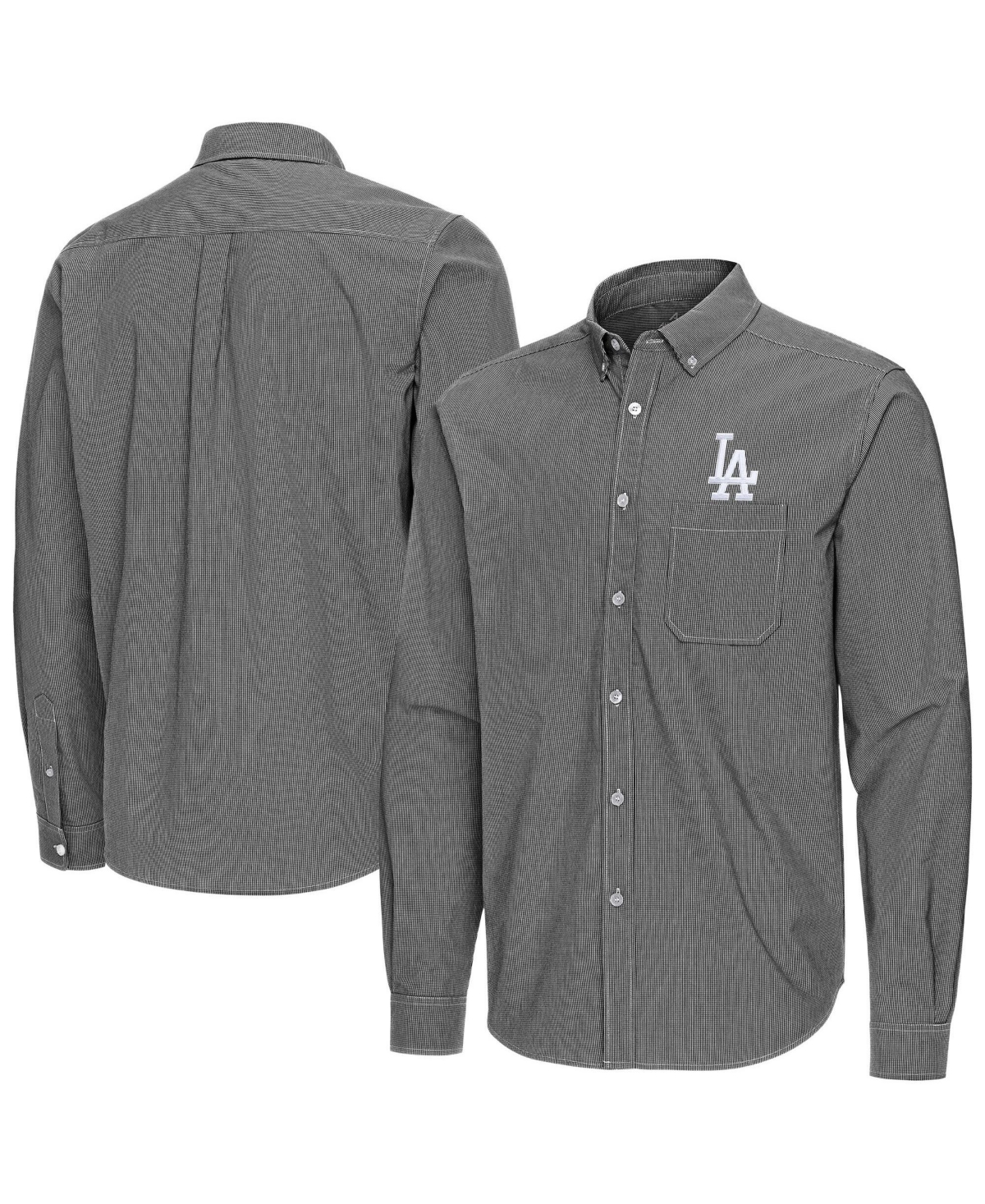 Click here for Antigua Mens Black Los Angeles Dodgers Porter Wove... prices