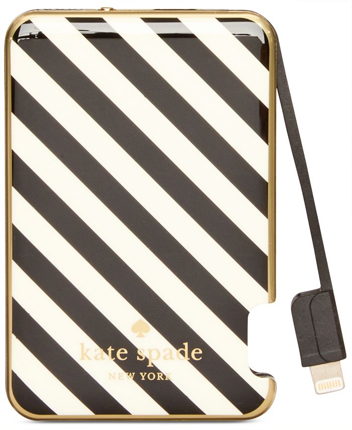 kate spade new york Stripe Slim Battery Bank - Macy's