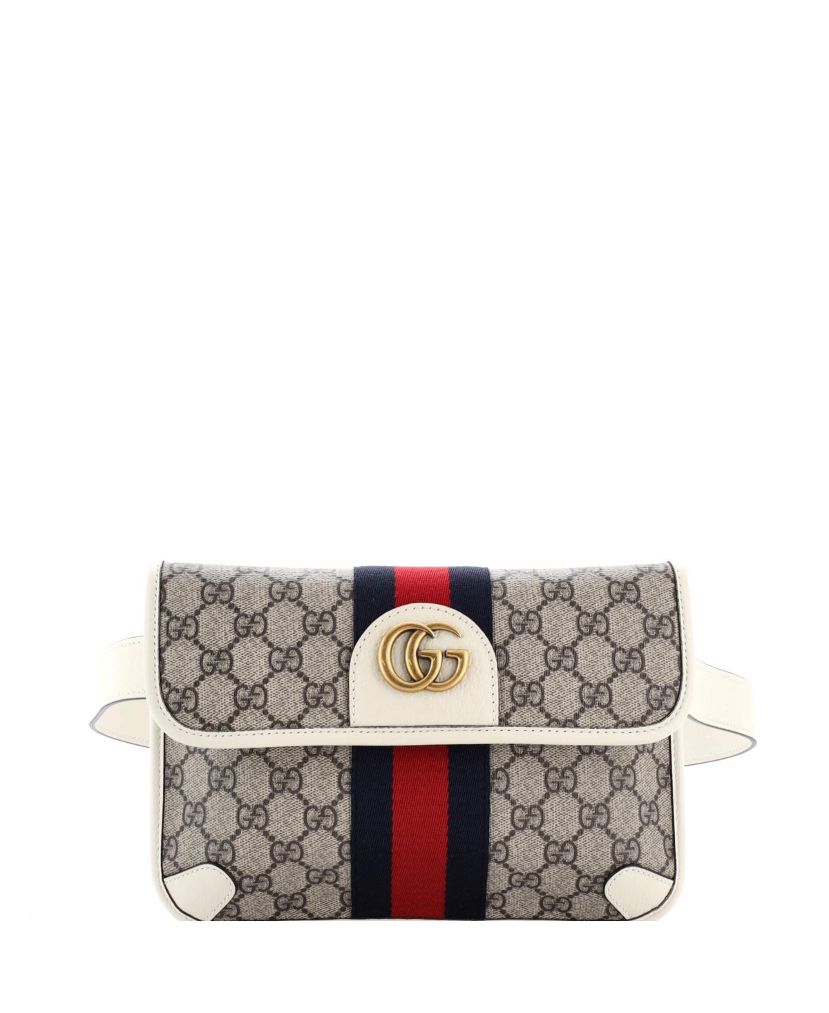 Click here for Pre-Owned Gucci Ophidia Flap Belt Bag Gg Coated Ca... prices