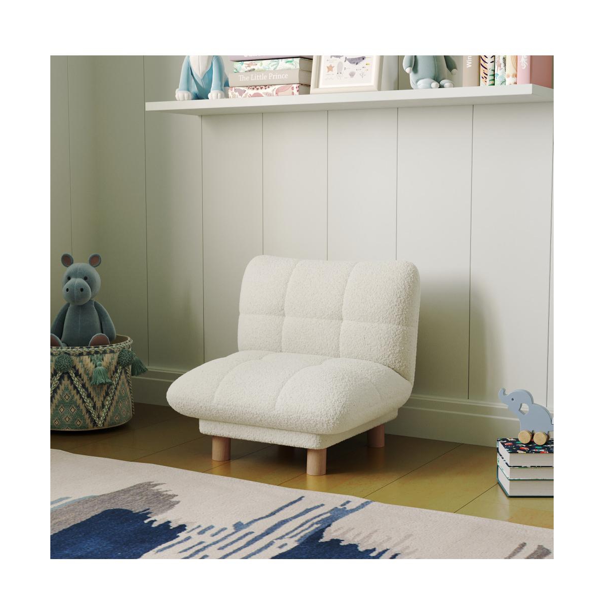 Click here for Buzz & Bloom Upholstered Cushioned Kids Chair with... prices