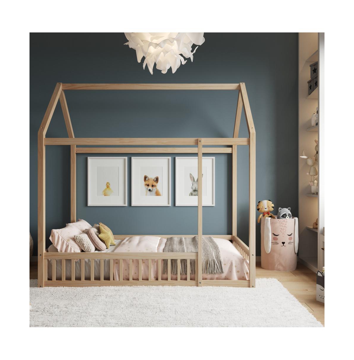 Click here for Buzz & Bloom Kids House Shaped Bed with Triangular... prices