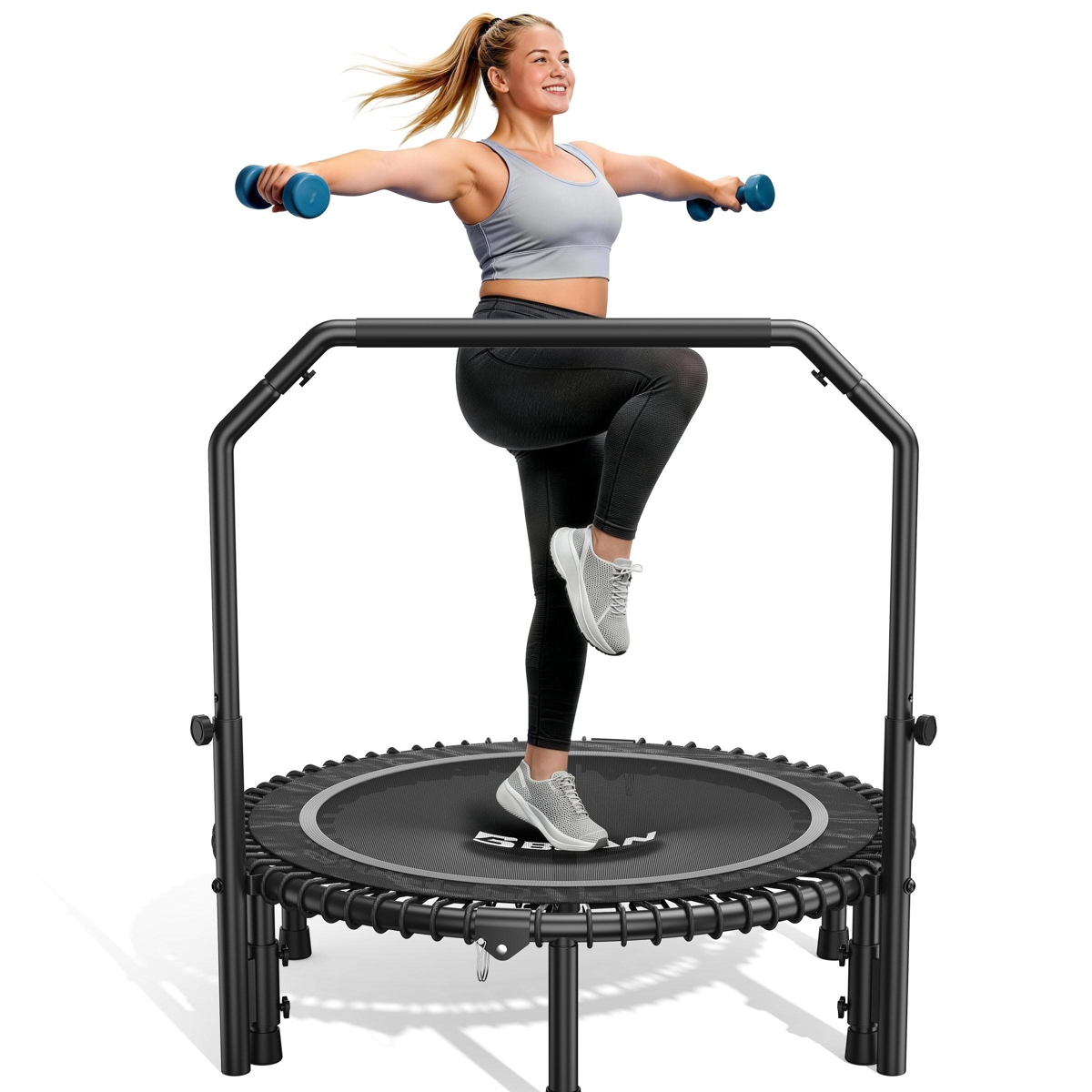 Click here for Bcan Mini Rebounder Trampoline with Handle  450/55... prices