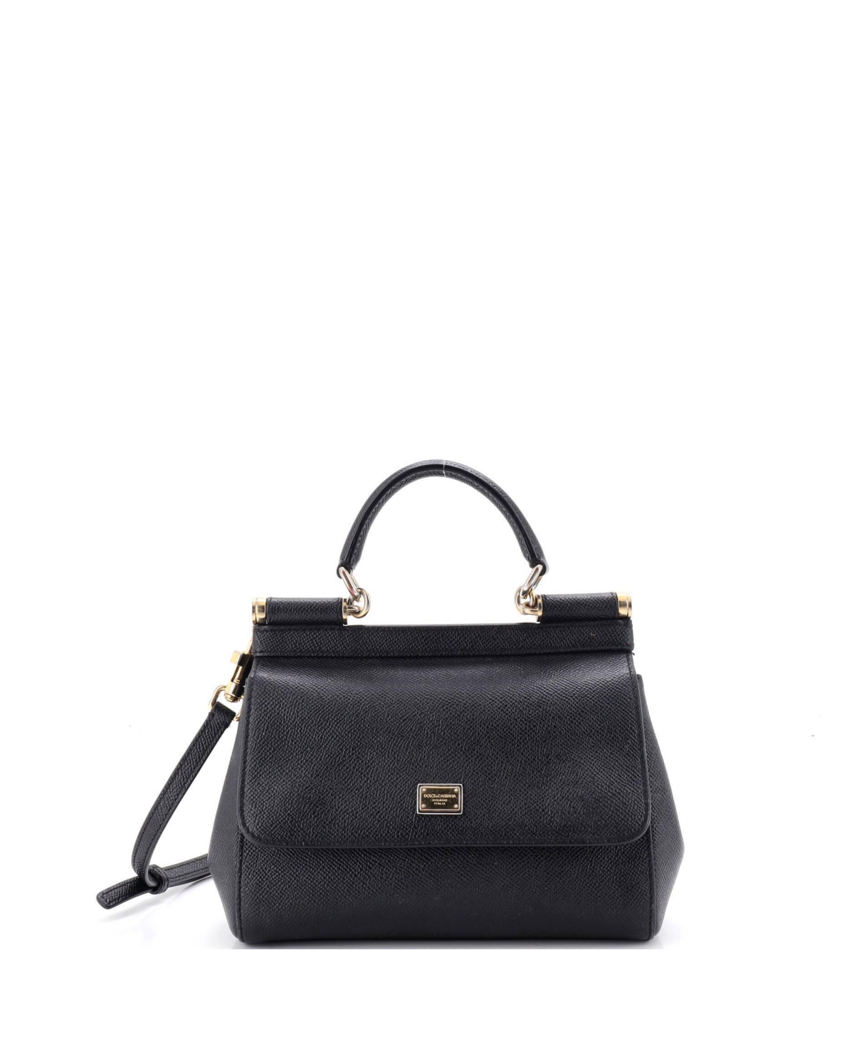 Click here for Pre-Owned Dolce & Gabbana Small Miss Sicily Bag Le... prices