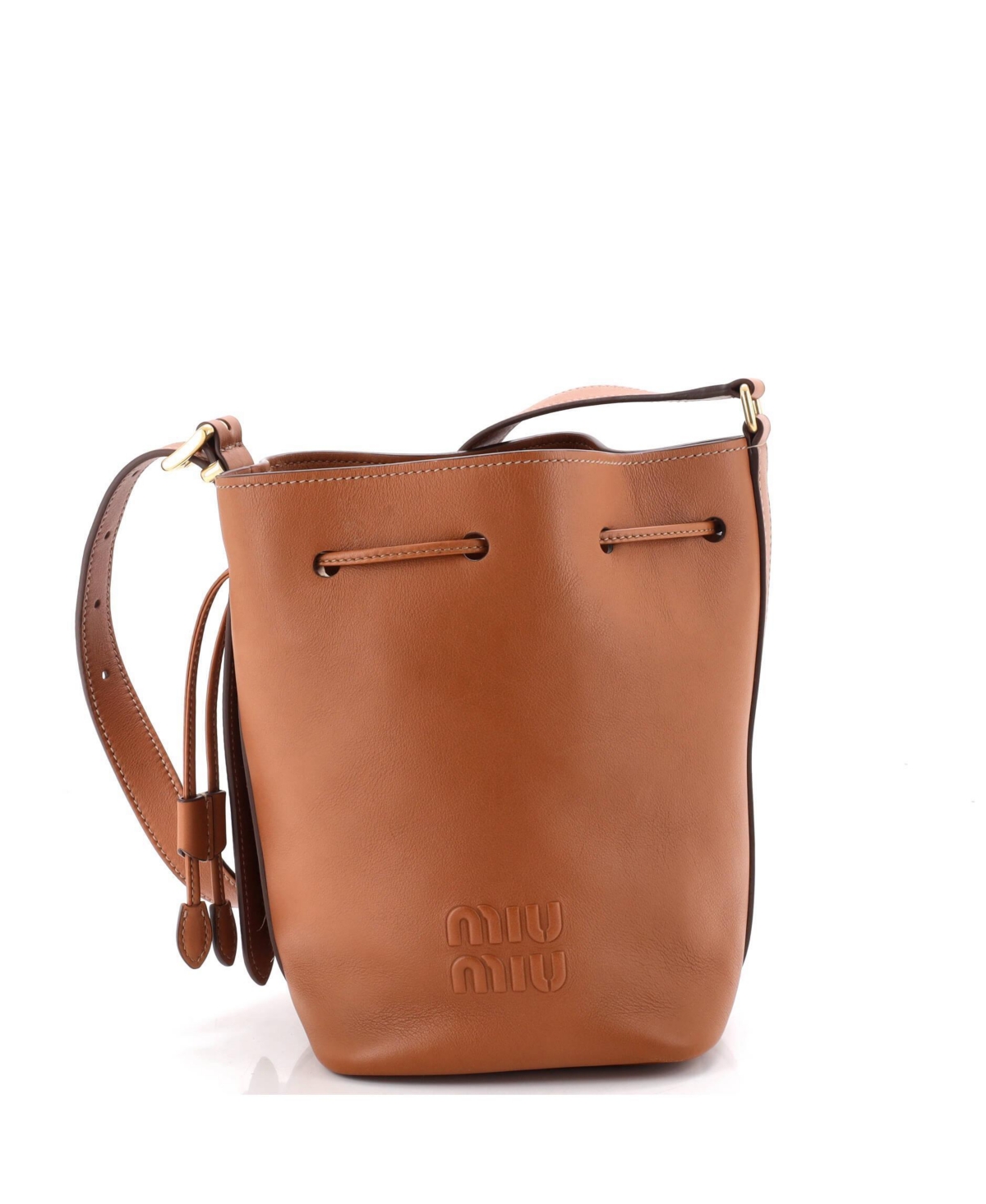 Click here for Pre-Owned Miu Miu Small Softy Bucket Bag Leather -... prices