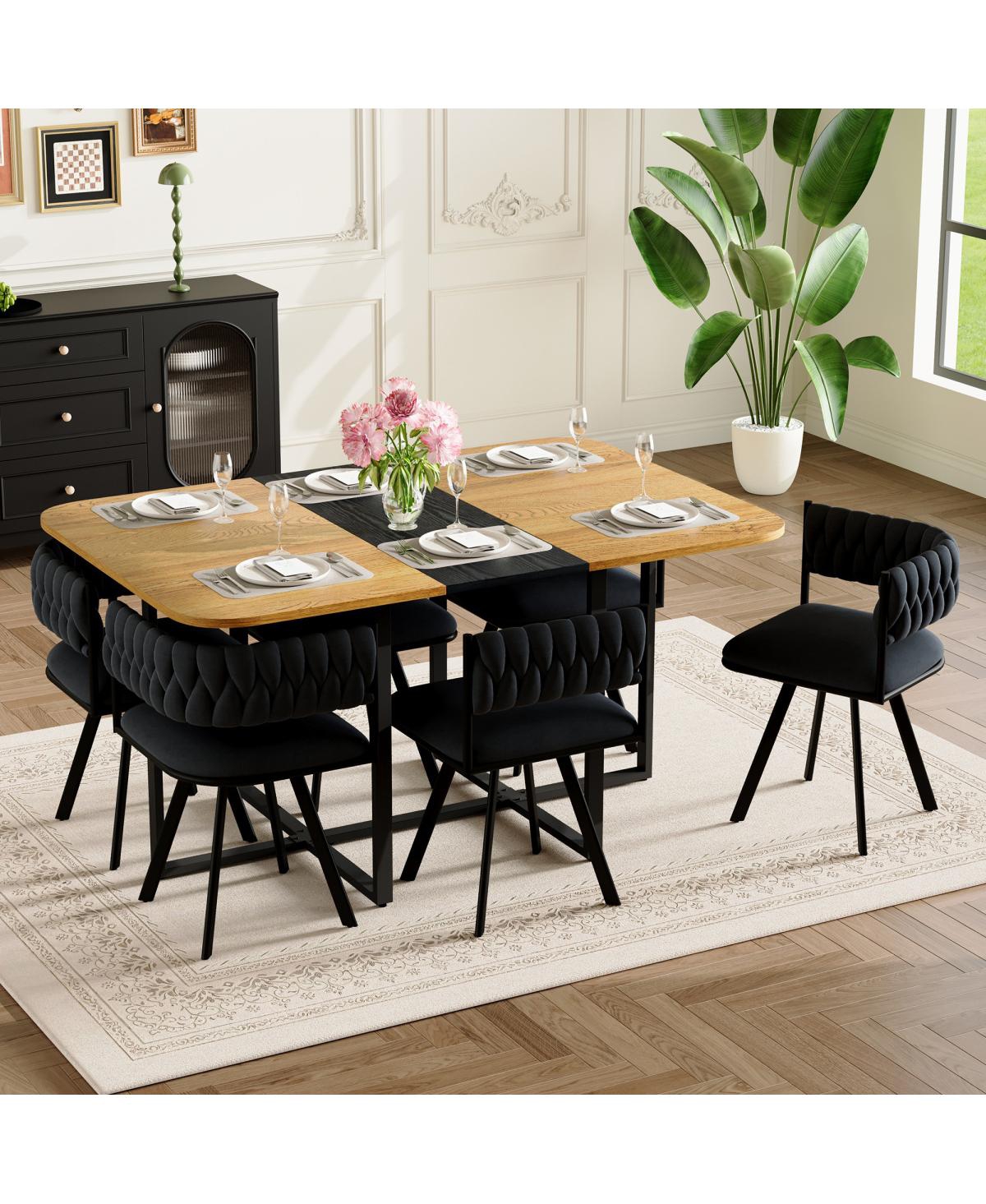 Click here for Streamdale Furniture 7 Piece Two Tone Rectangular... prices