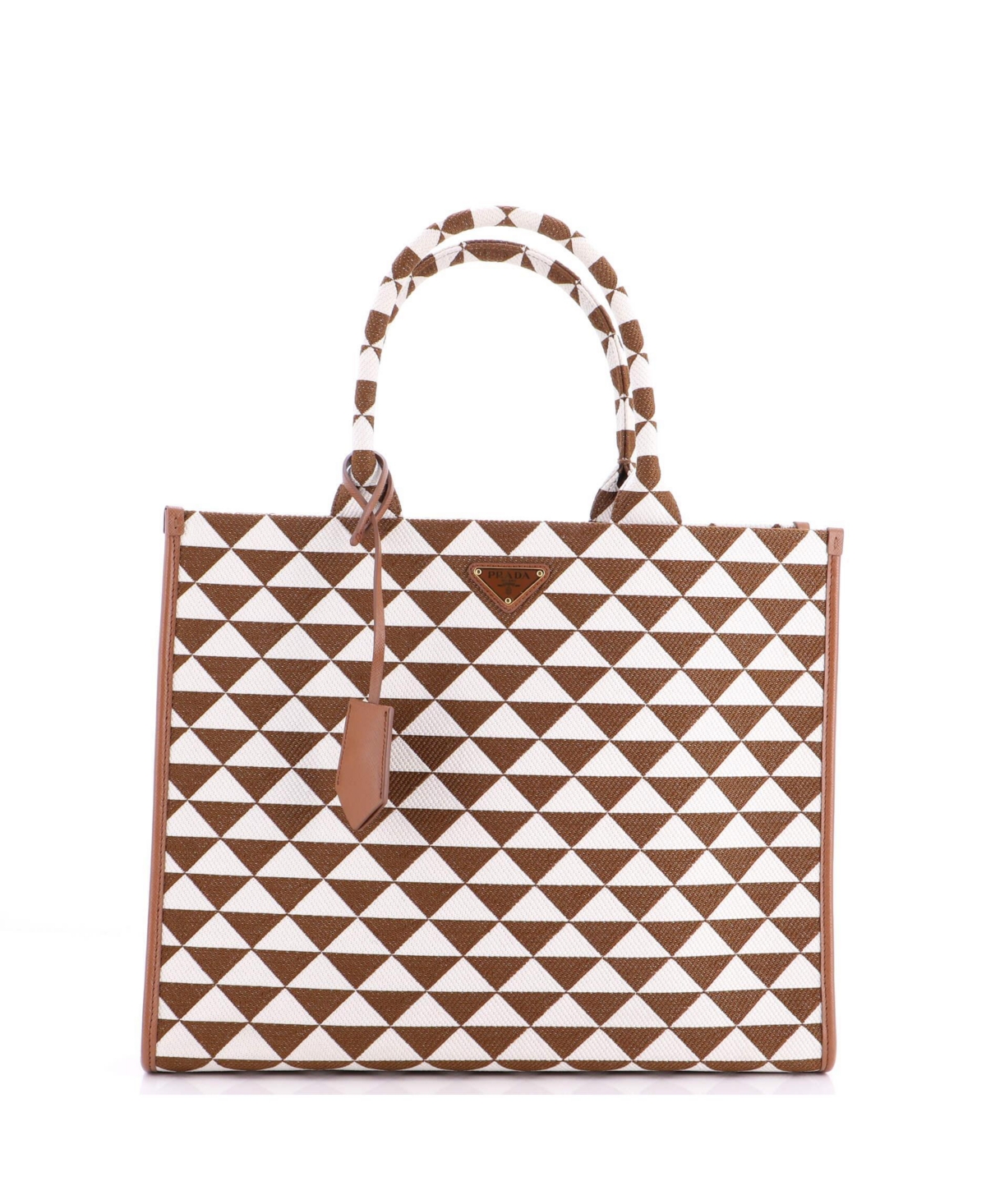 Click here for Pre-Owned Prada Large Symbole Shopper Tote Jacquar... prices