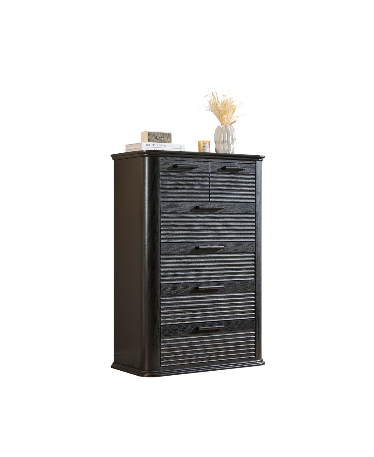 Click here for Rainsken 6 Drawers Fluted Dresser for Bedroom  Woo... prices