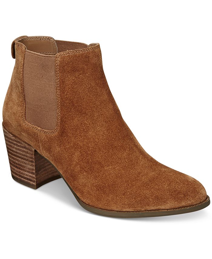 Anne Klein Geordanna Block-Heel Booties - Macy's