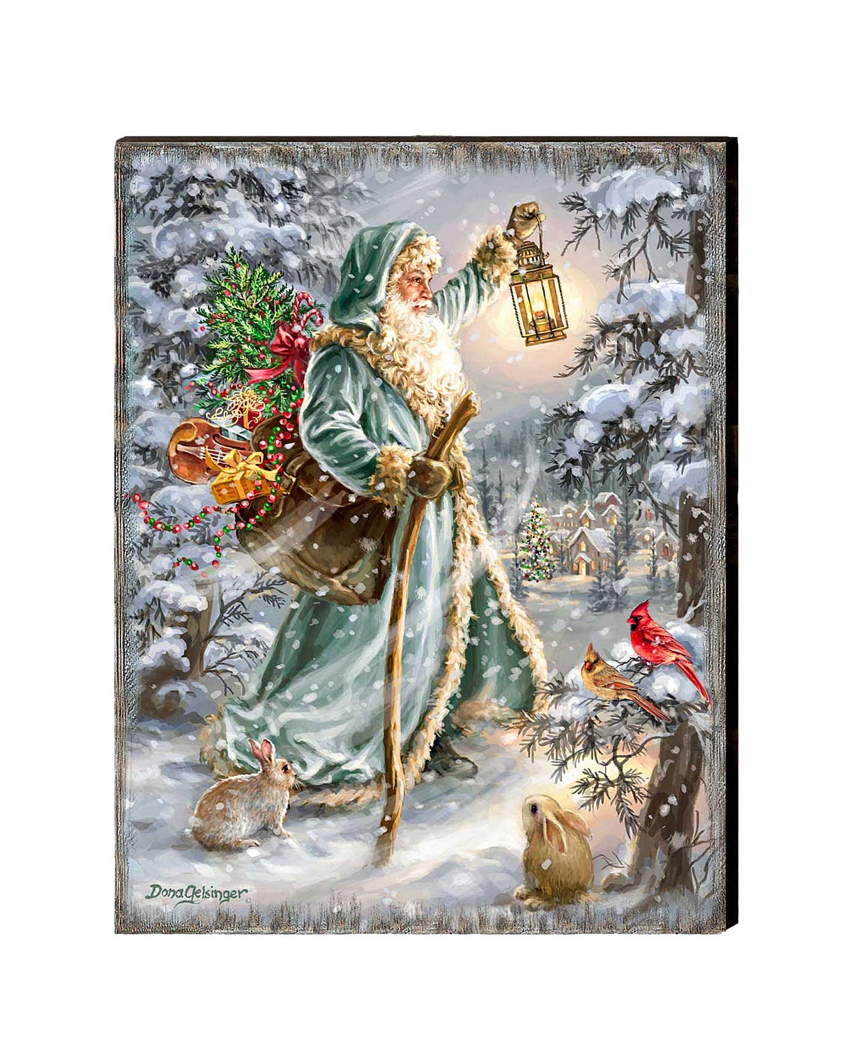 Designocracy Saint Nicholas Holiday Wall Art - Multi Color