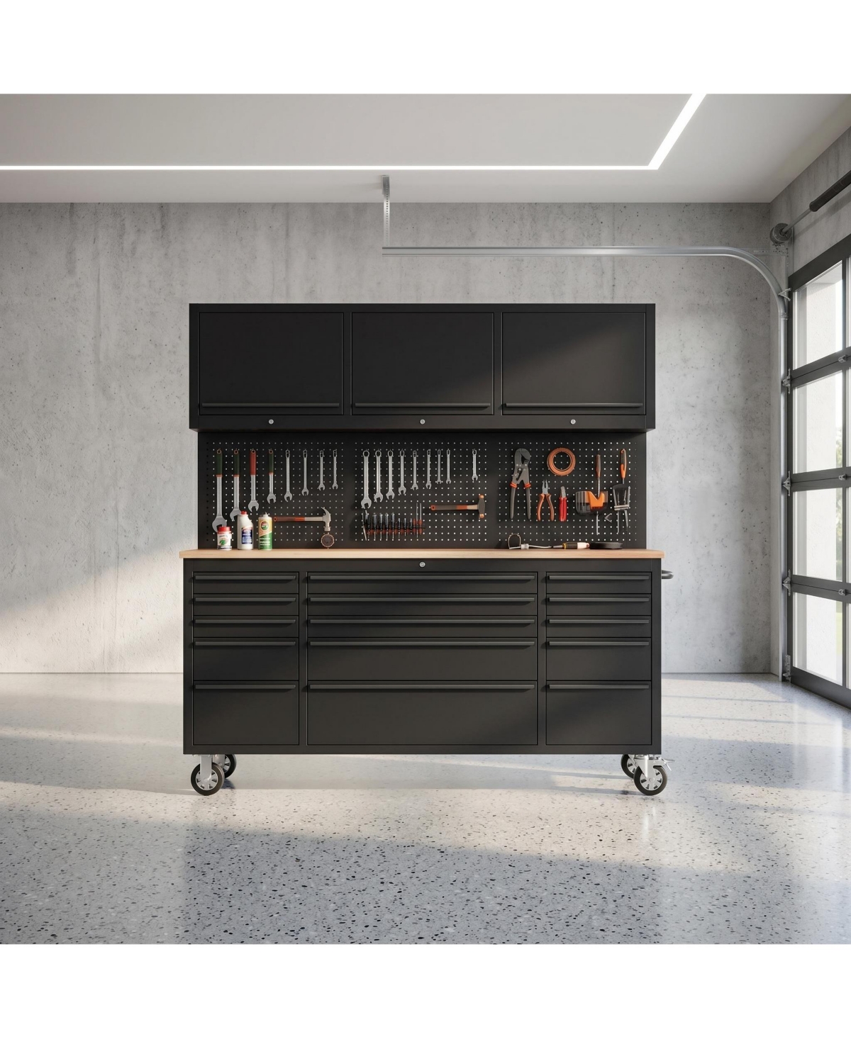 Click here for homfan 72 Inch 15 Drawer Workbench with 3 Locking... prices