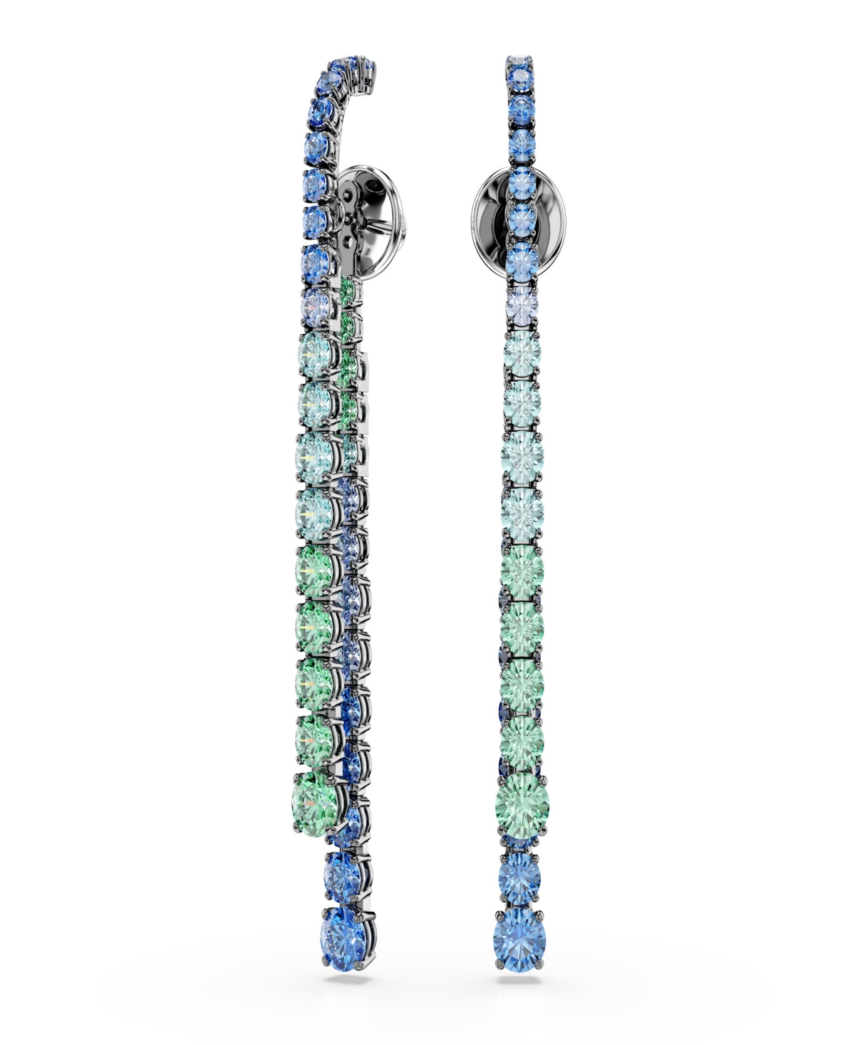 Click here for Swarovski Ruthenium-Plated Matrix Drop Earrings -... prices