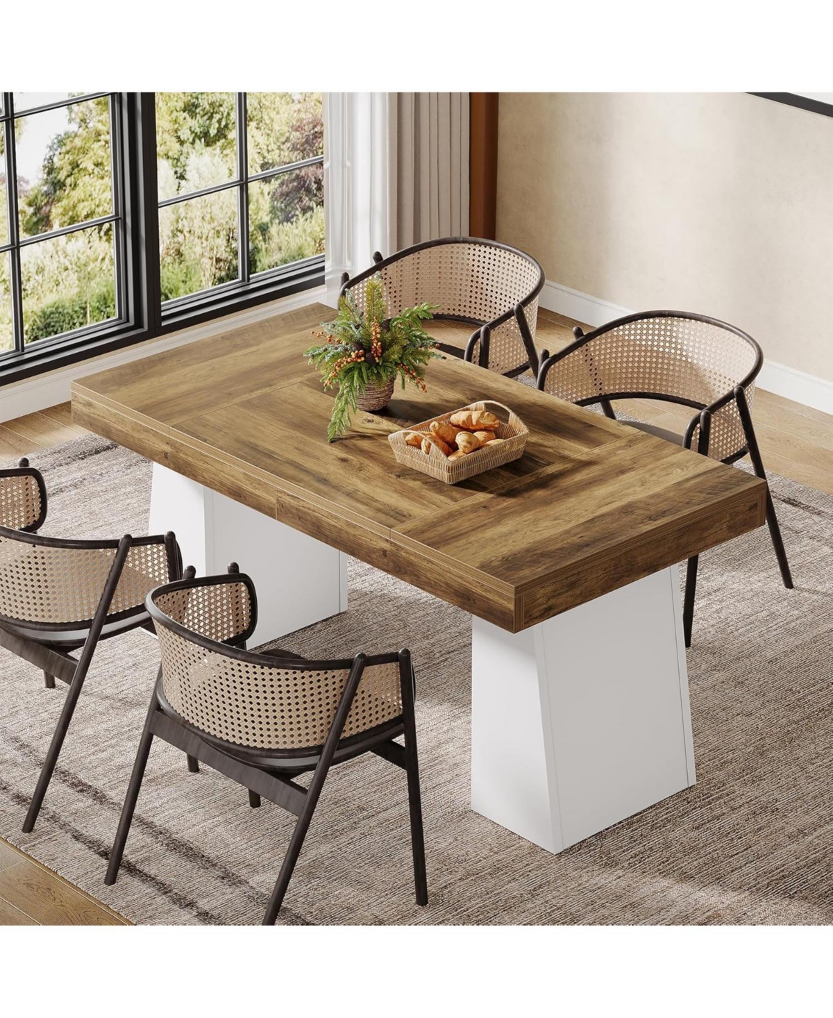 Click here for Tribesigns 55-Inch Dining Table for 4-6  Rectangul... prices
