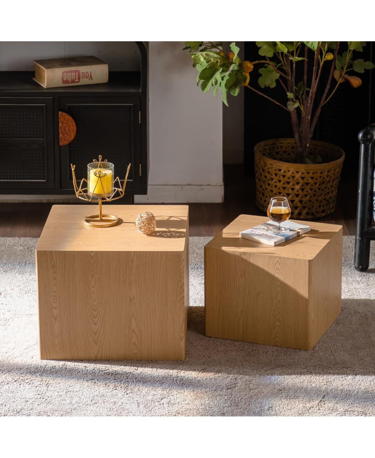 Click here for Streamdale Furniture Natural Wood Nesting Cube Cof... prices