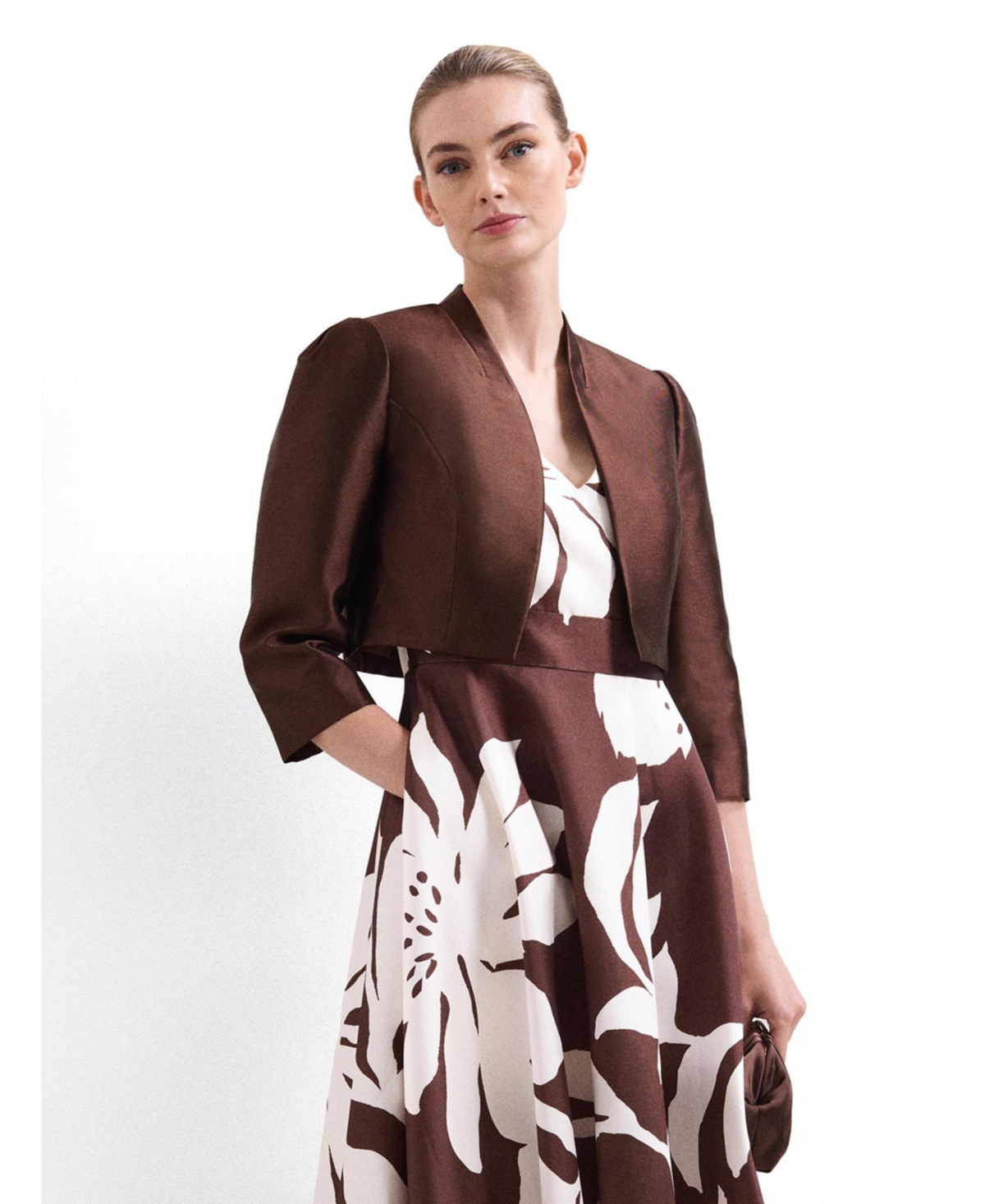 Click here for Phase Eight Womens Ariel Cropped Jacket - Rust/Cop... prices