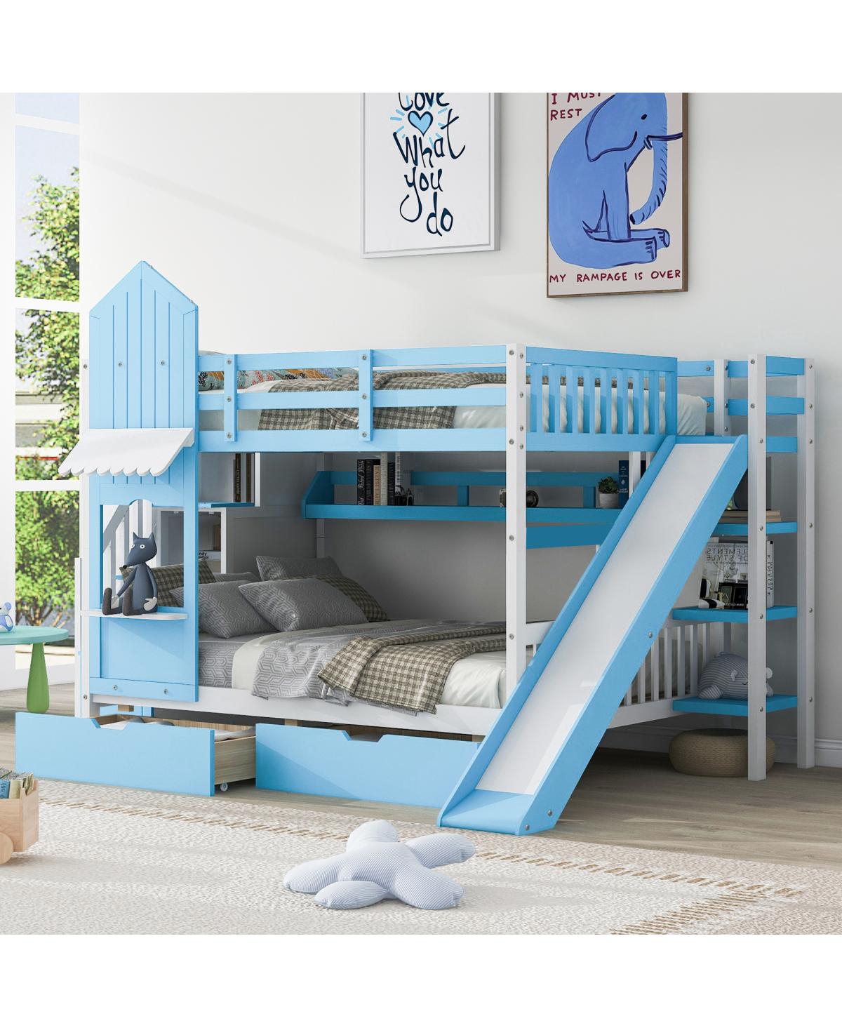 Click here for Streamdale Furniture Castle Bunk Bed With Slide  2... prices