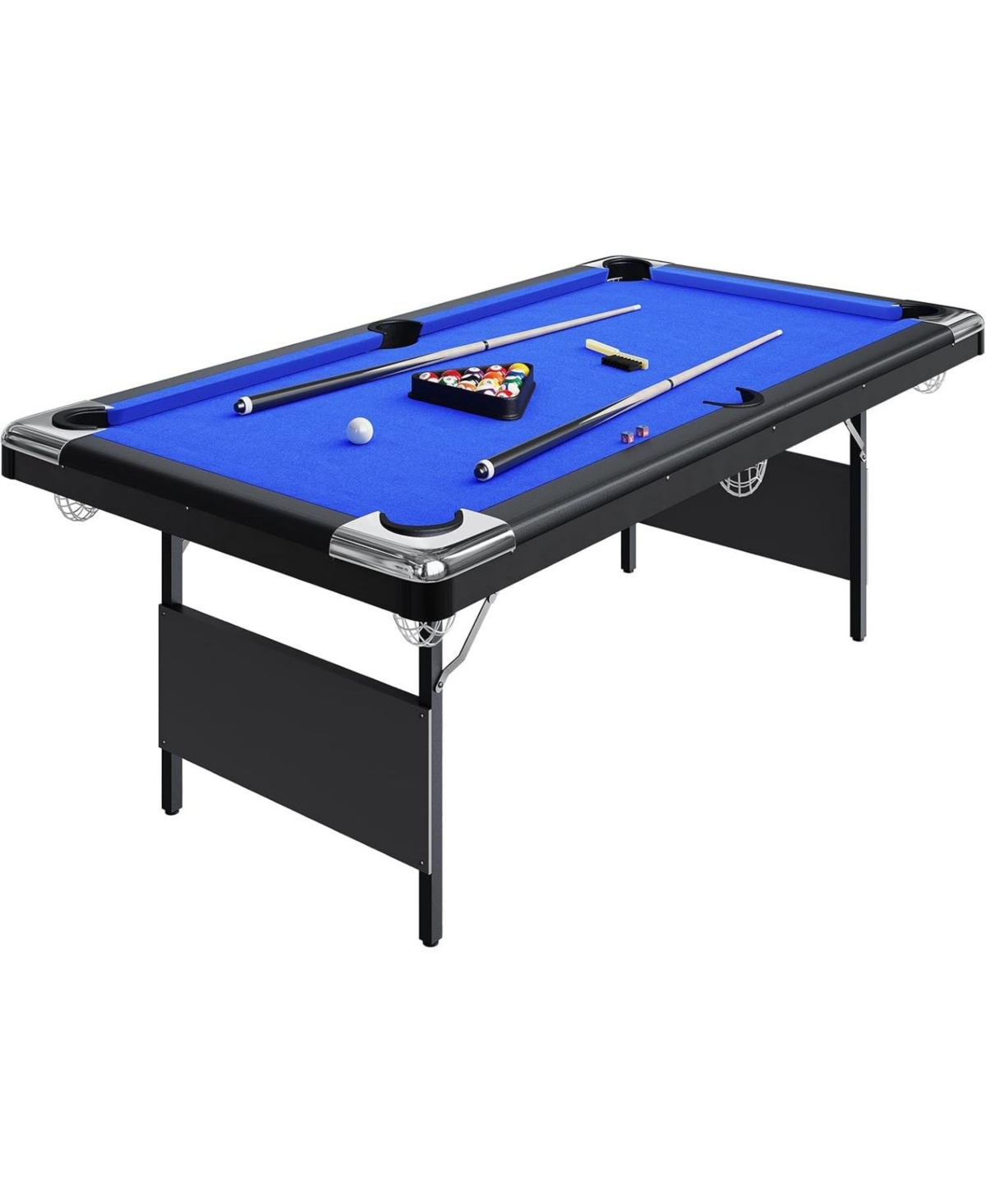 Click here for Xo Space-Saving Folding Pool Table Set  Portable B... prices