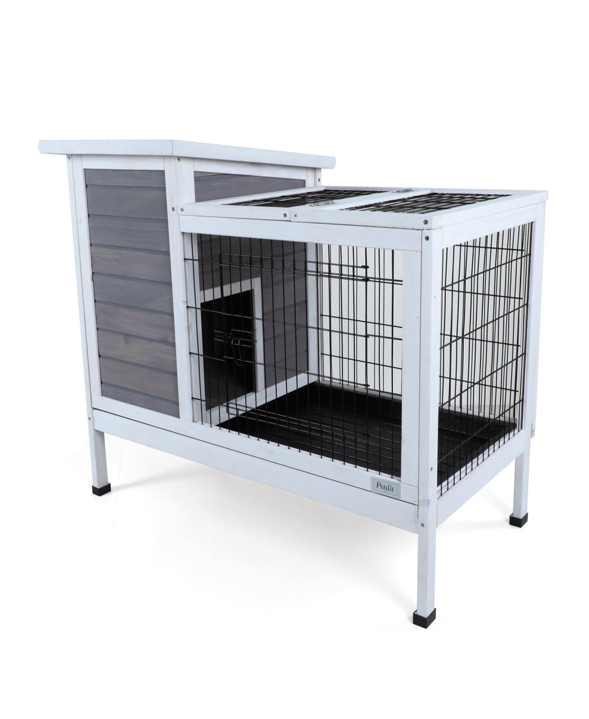 Click here for Streamdale Furniture Two-Tier Wooden Rabbit Cage w... prices