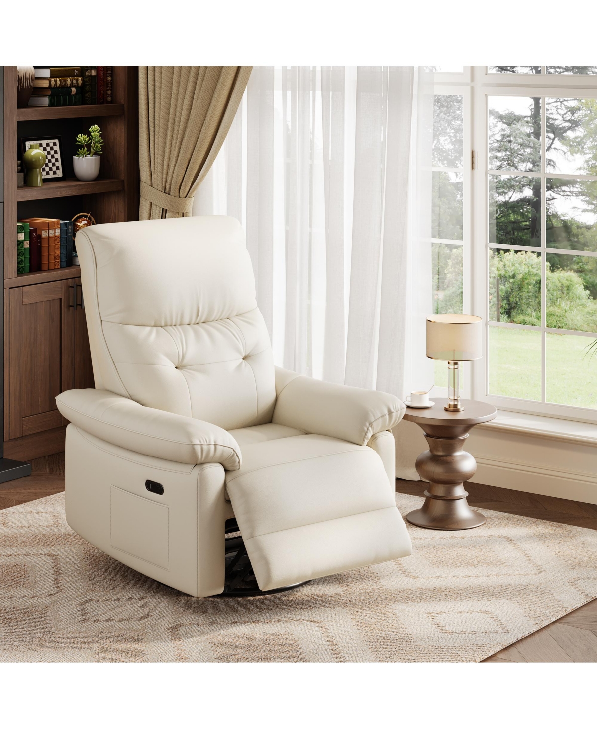 Click here for homfan Pu Leather Upholstered Power Recliner Chair... prices