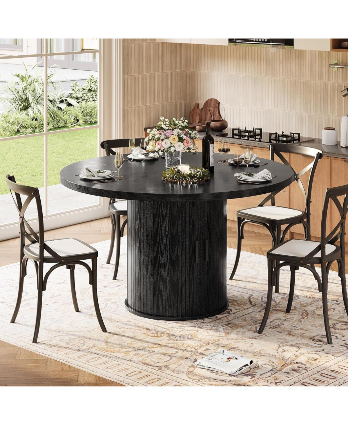 Click here for gaomon 47 Round Dining Table for 4-6  Kitchen Tabl... prices