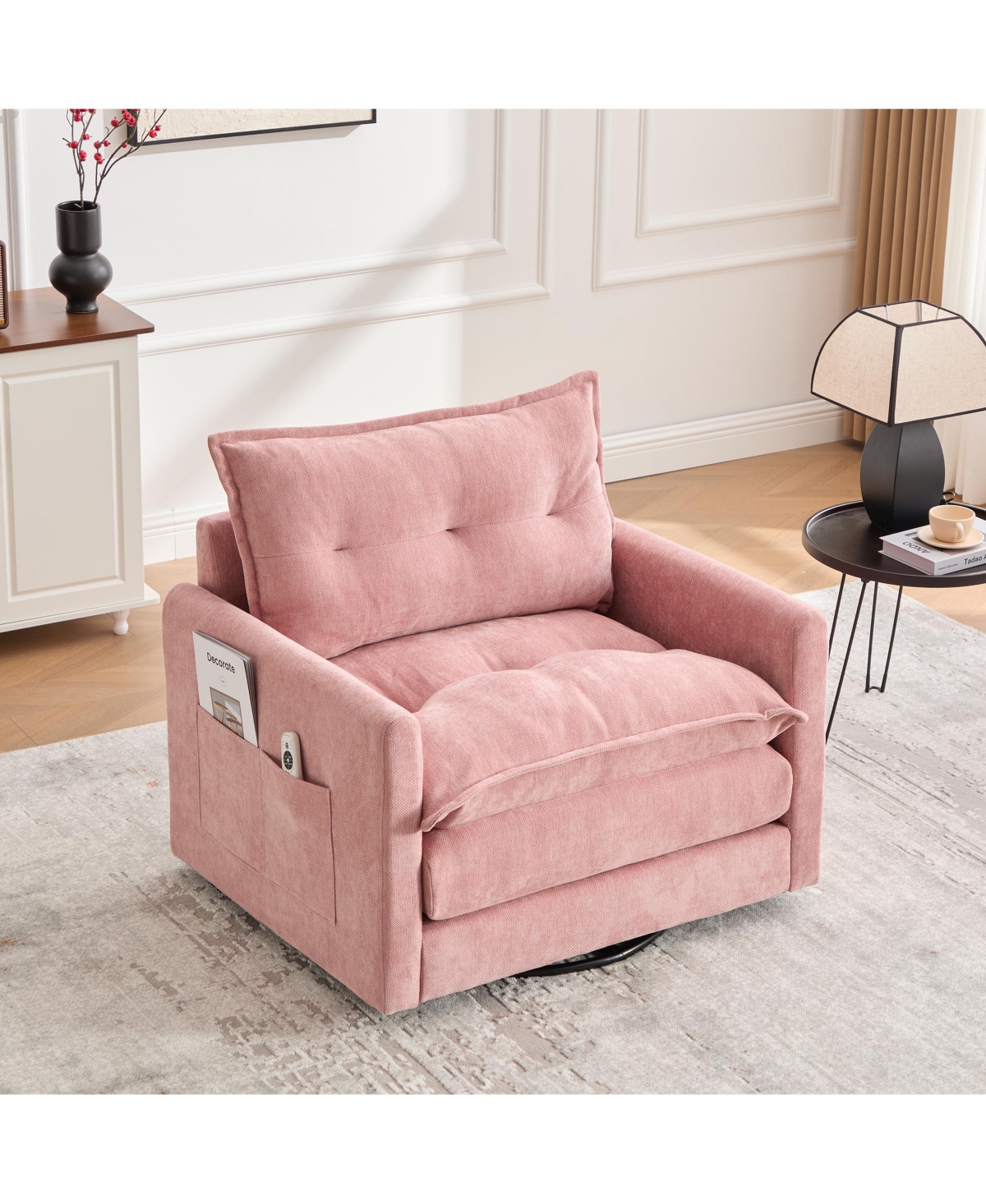 Click here for Rainsken Mid Century Modern Swivel Barrel Chair  C... prices
