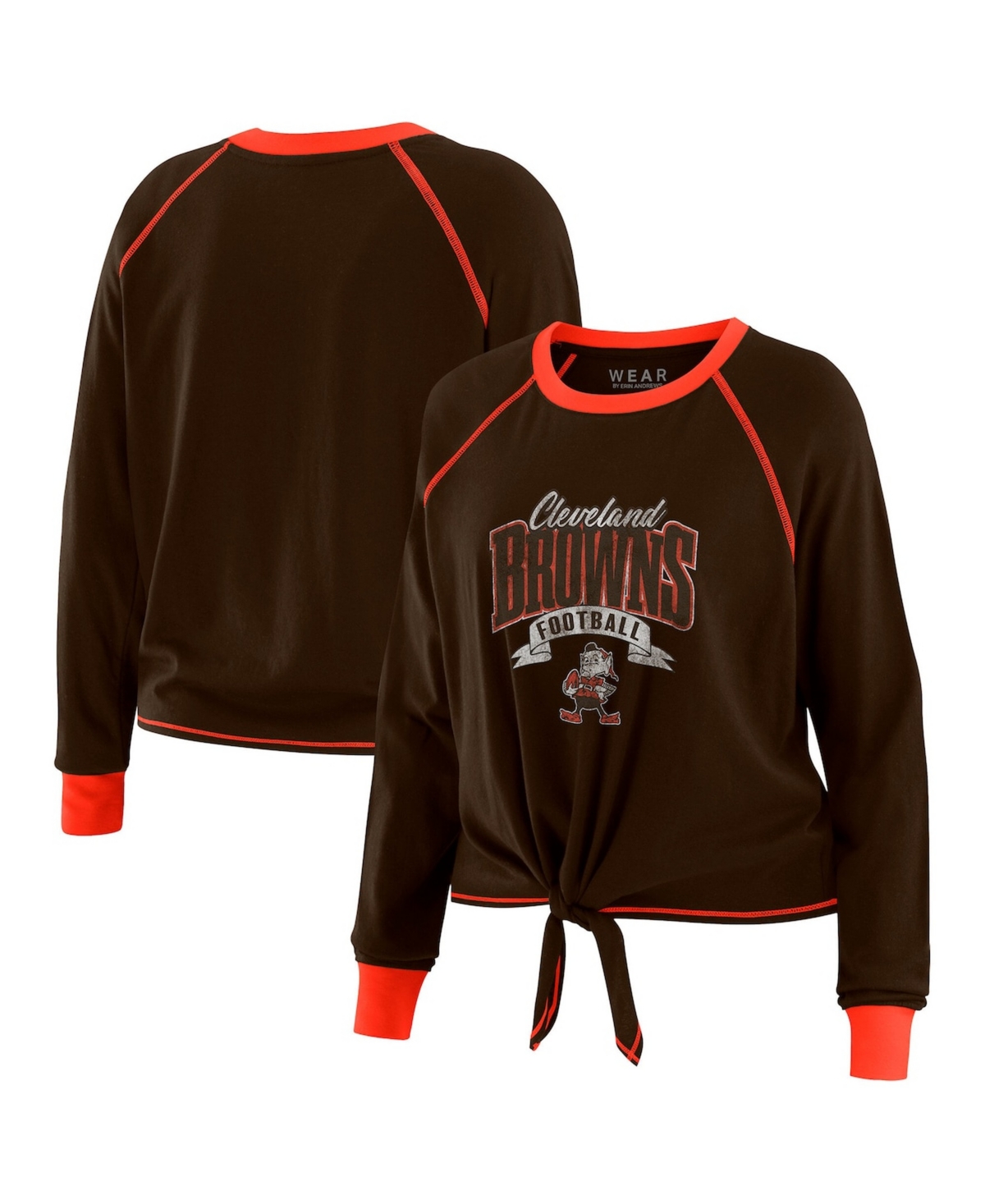 Click here for Wear by Erin Andrews Womens Brown/Orange Cleveland... prices