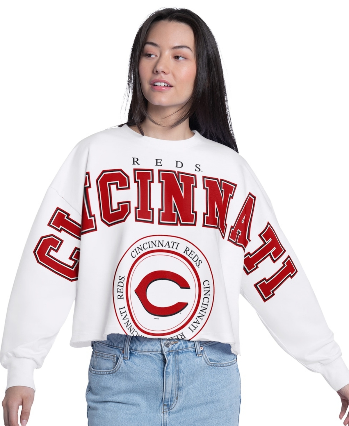 Click here for G-iii 4Her by Carl Banks Womens White Cincinnati R... prices