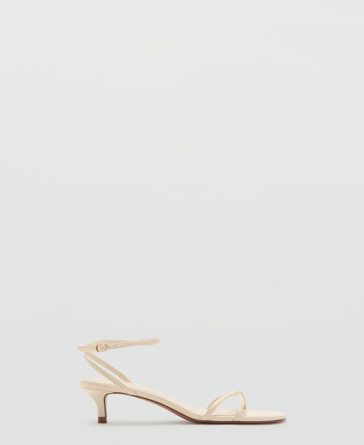 Click here for Mango Womens Criss-Cross Straps Sandals - Vanilla prices