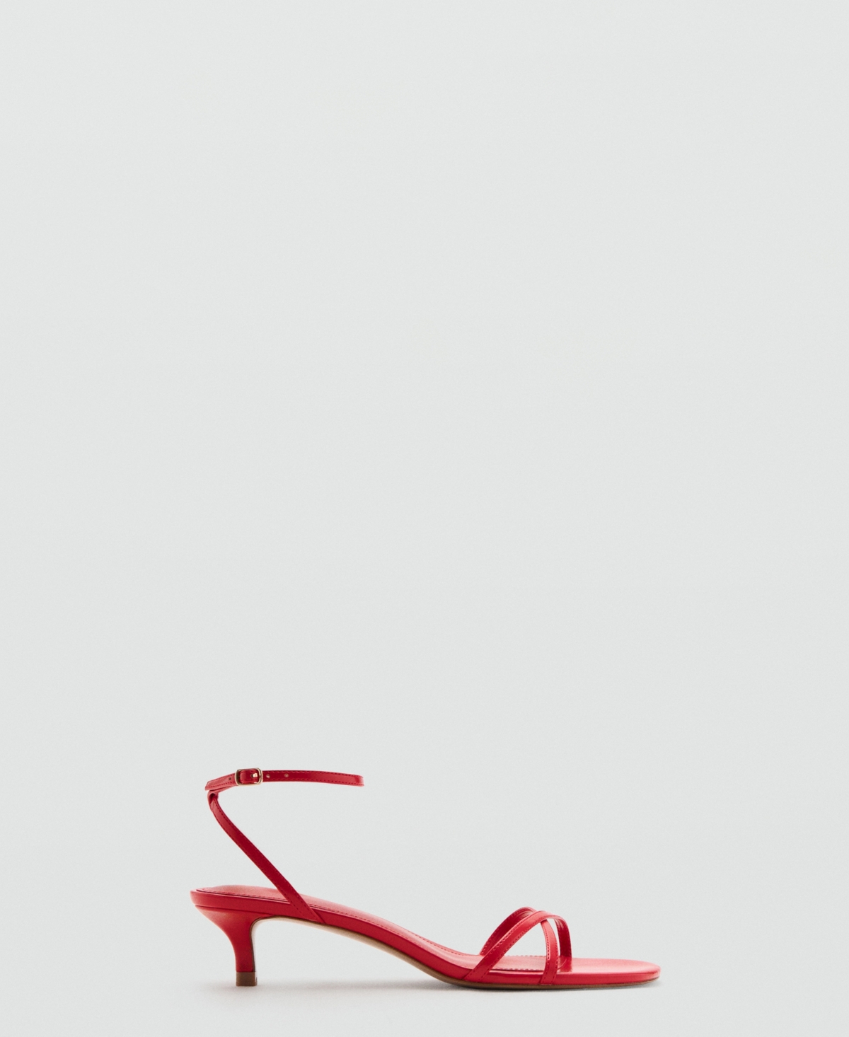 Click here for Mango Womens Criss-Cross Straps Sandals - Red prices