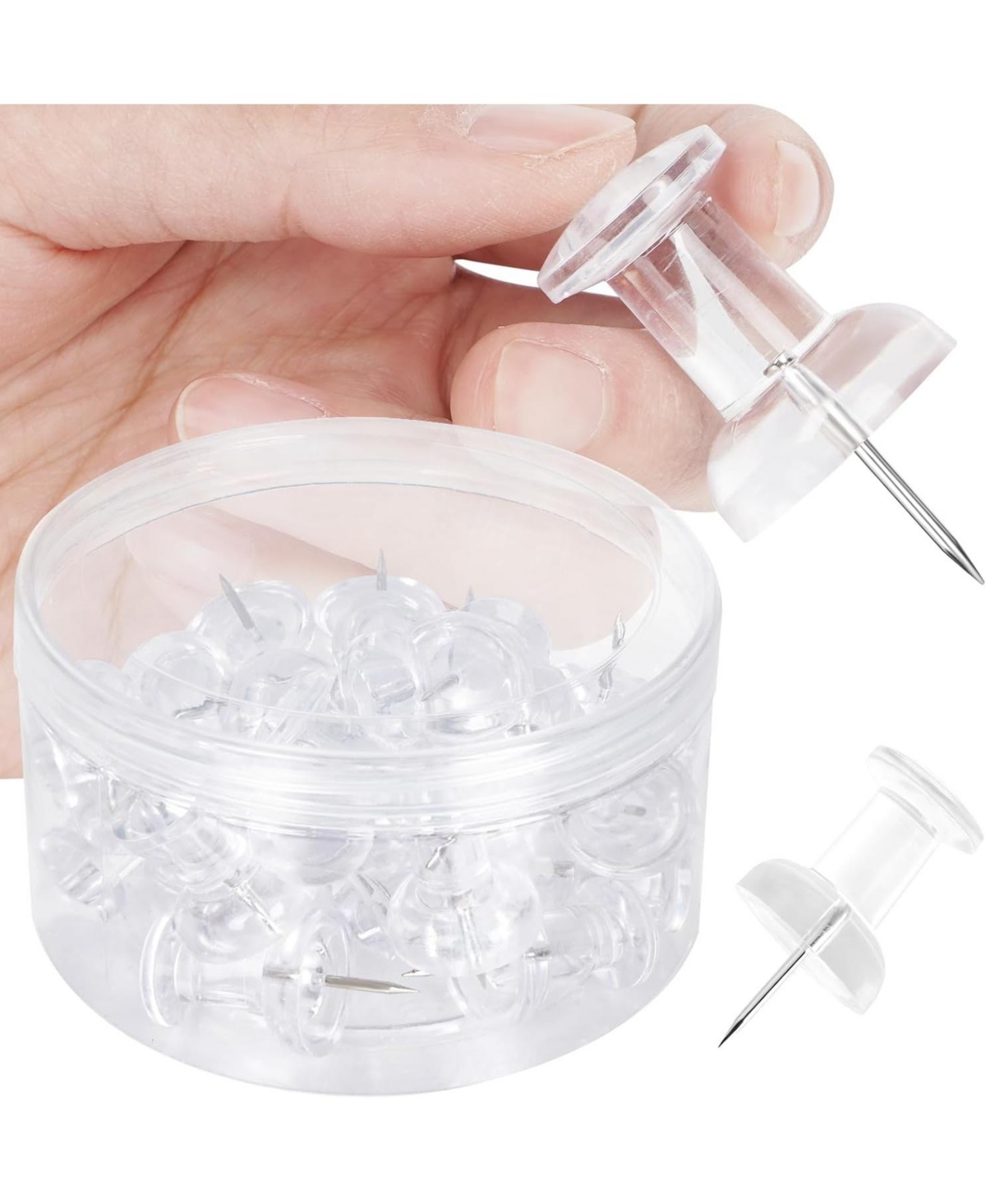 Click here for Danrong Giant Clear Jumbo Push Pins  Thumb Tacks f... prices