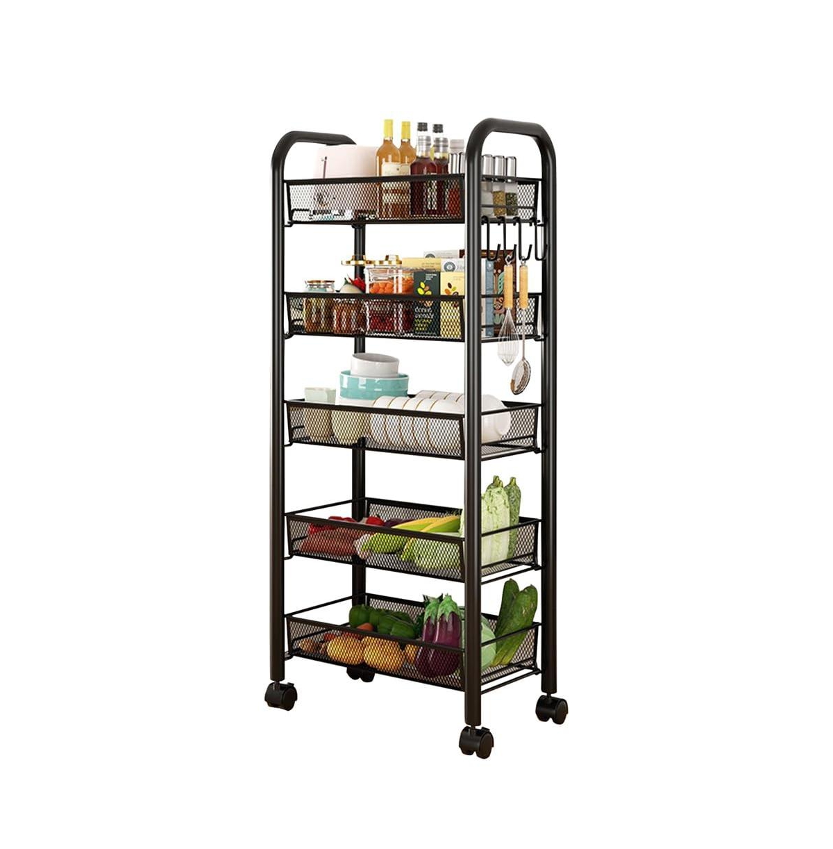 Click here for gaomon 5 Tier Rolling Cart  Metal Storage Organize... prices