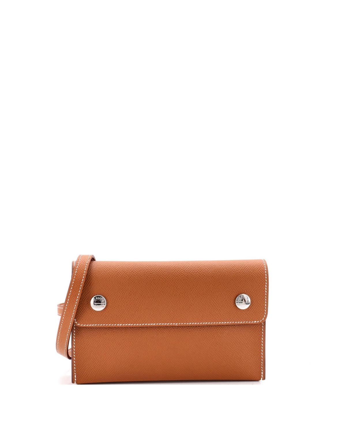 Click here for Pre-Owned HERMES Hermesnap Wallet Bag Epsom - Brow... prices