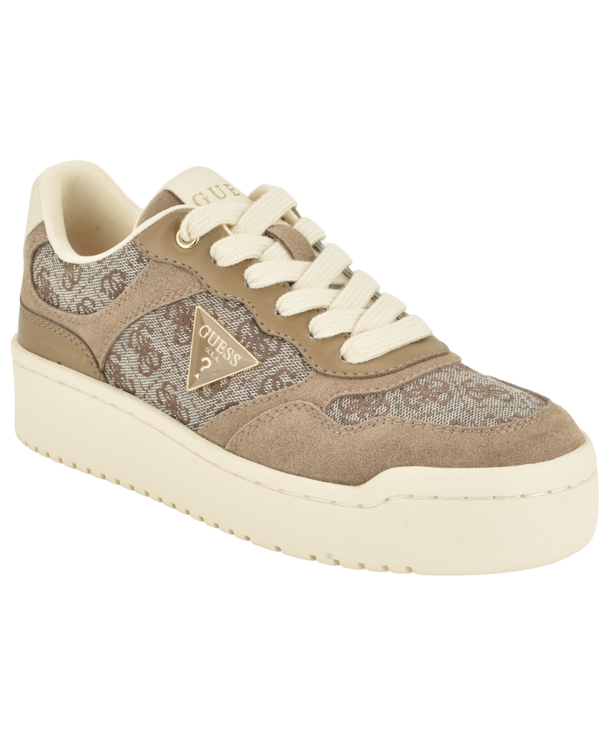 Click here for Guess Womens Miram Platform Lace-Up Court Sneakers... prices