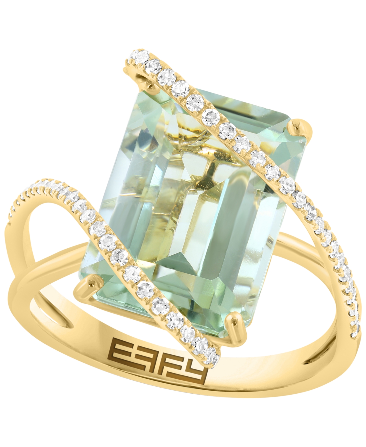 Click here for Effy Collection Green Amethyst (6 ct. t.w.) & Diam... prices