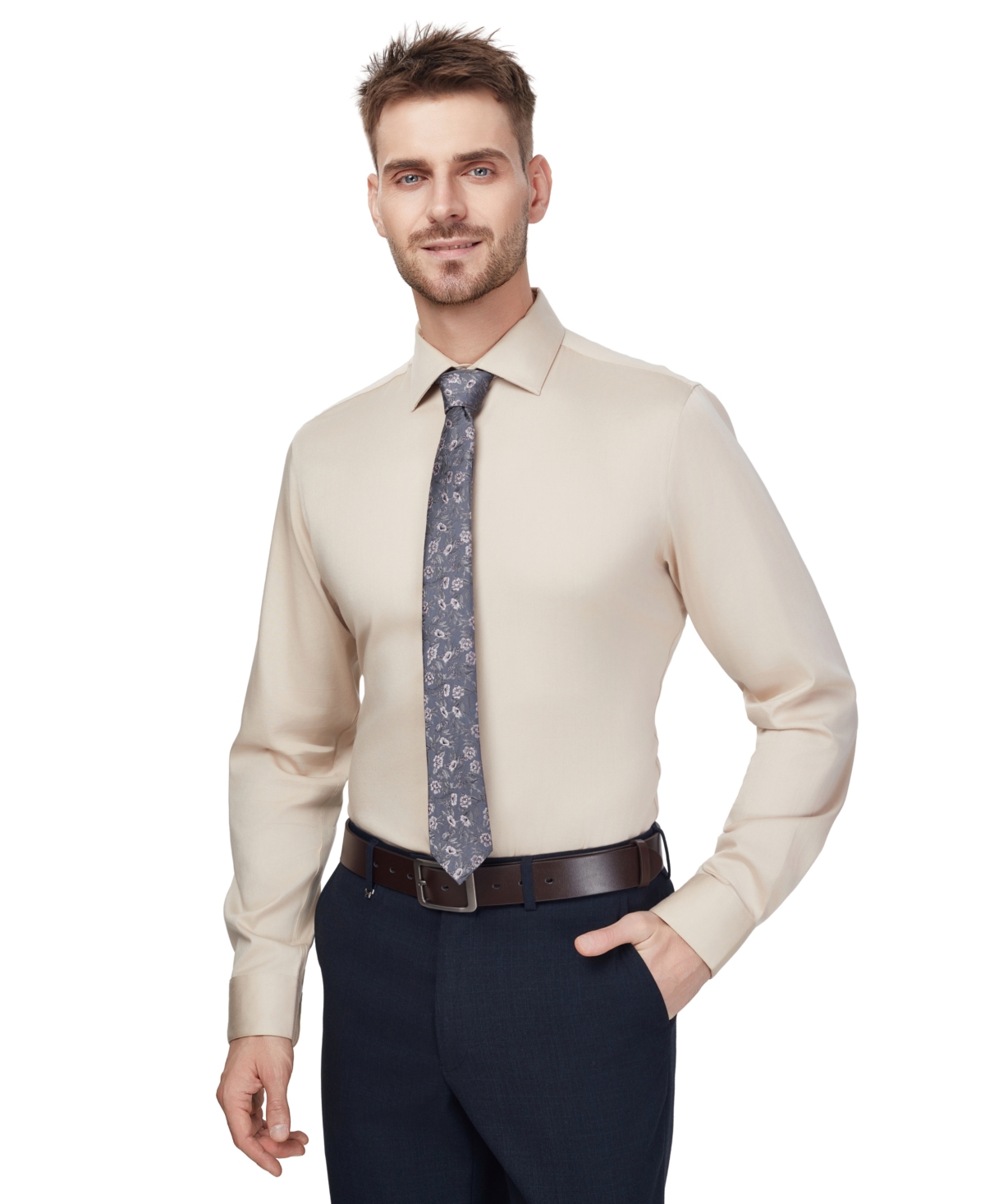 Click here for Bar Iii Mens Diamond Dobby Slim Fit Dress Shirt  M... prices