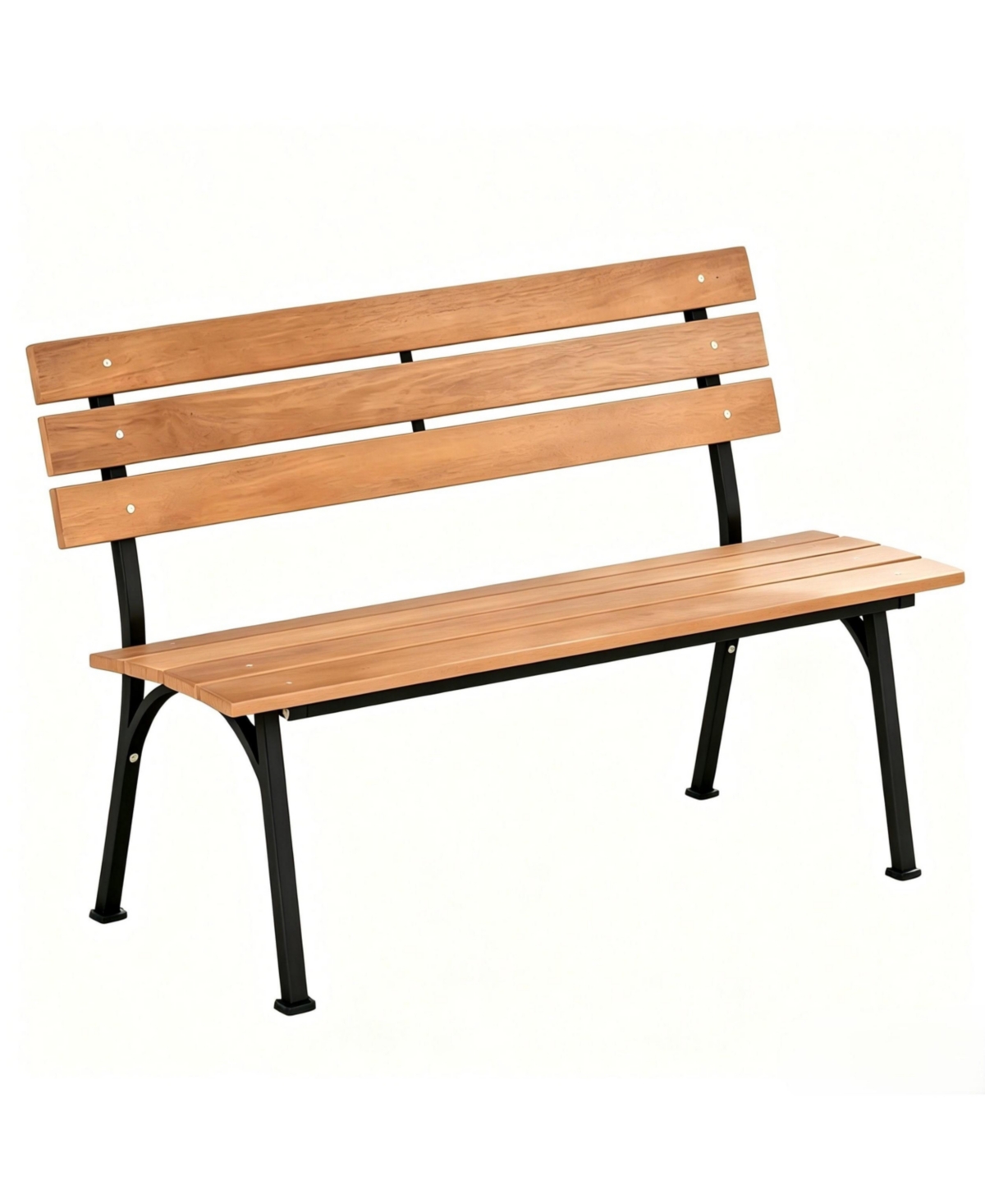 Click here for Yiortwo Acacia Wood Outdoor Bench with Metal Frame... prices