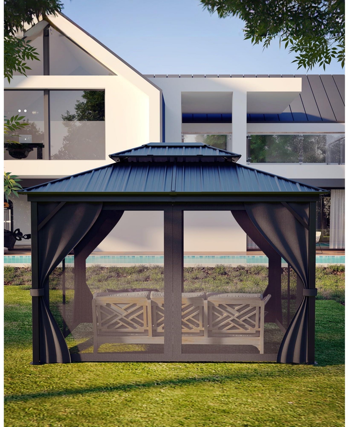 Click here for GarveeLife High-quality Hardtop Gazebo for Patio a... prices